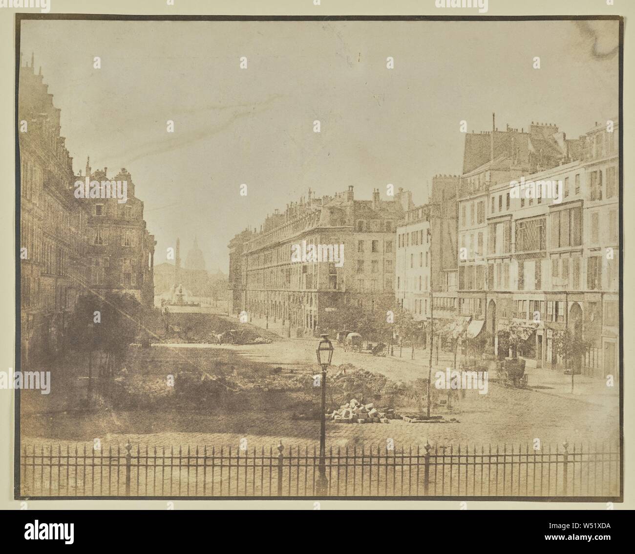 Rue Royale et Restes des Barricades de 1848, Hippolyte Bayard (French ...