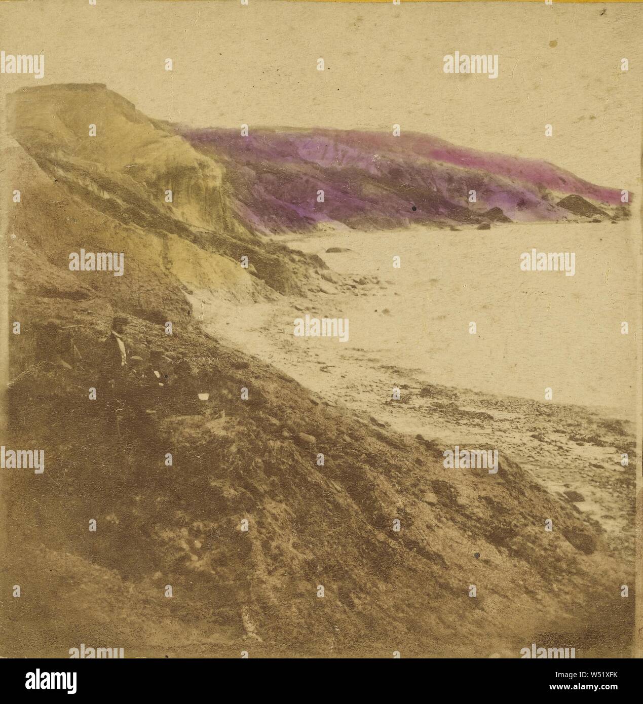 Cliffs, Gay Head, Martha's Vineyard, Mass., S.F. Adams (American, 1844 ...