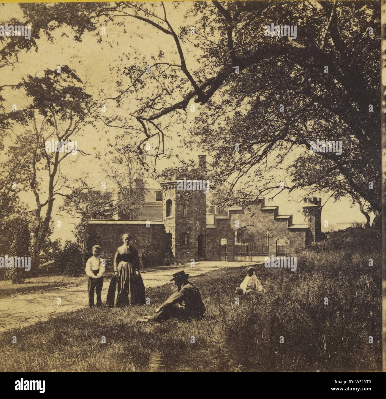 Stevens' Residence, Castle Point, Hoboken. Gateway and Lodge., Edward ...