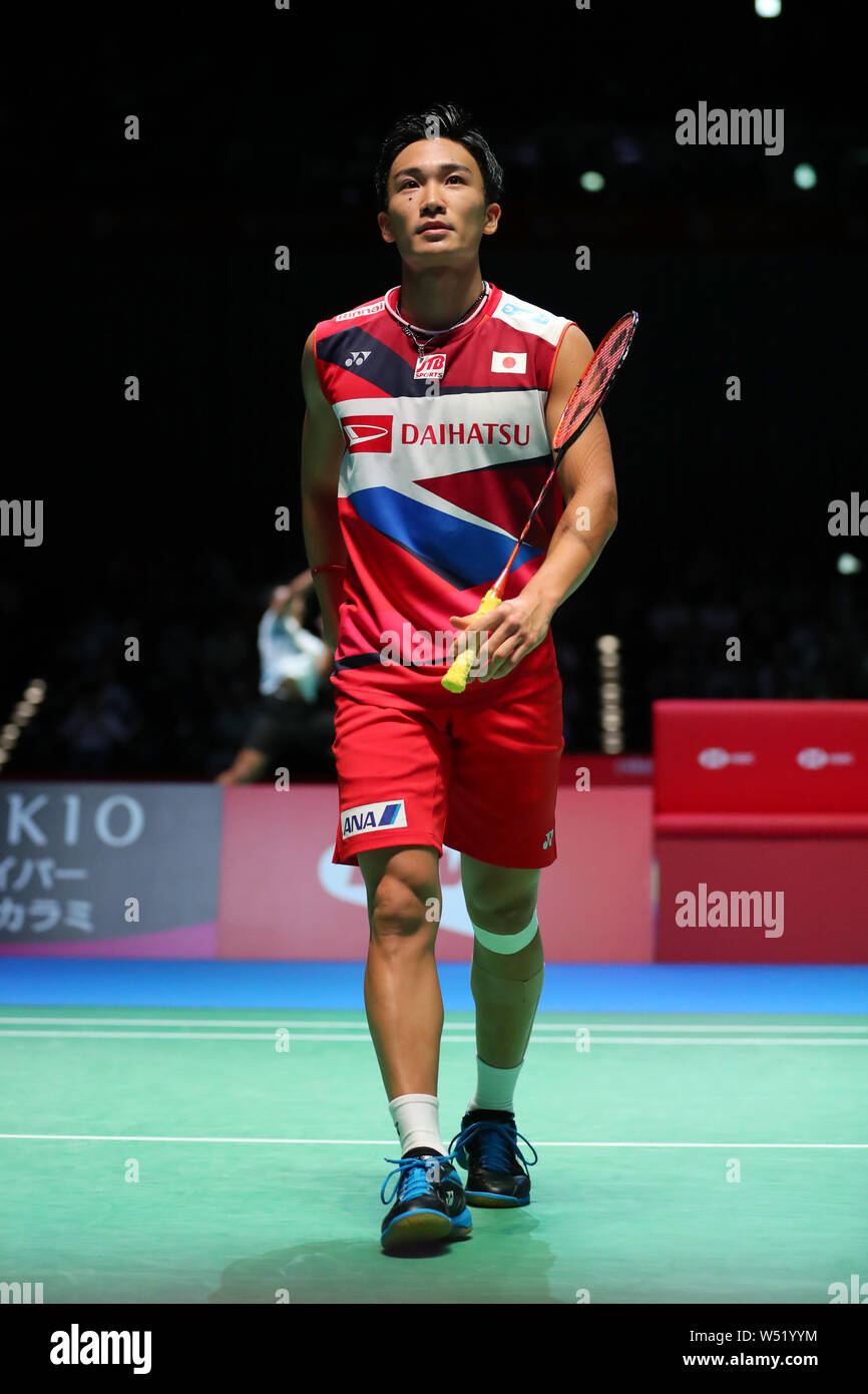 Tokyo, Japan. 26th July, 2019. Kento Momota (JPN) Badminton : Daihatsu Yonex Japan Open 2019 Men ...