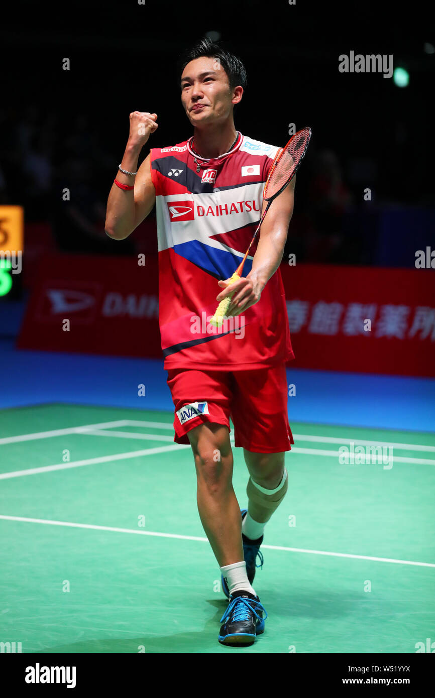 Tokyo, Japan. 26th July, 2019. Kento Momota (JPN) Badminton : Daihatsu Yonex Japan Open 2019 Men ...