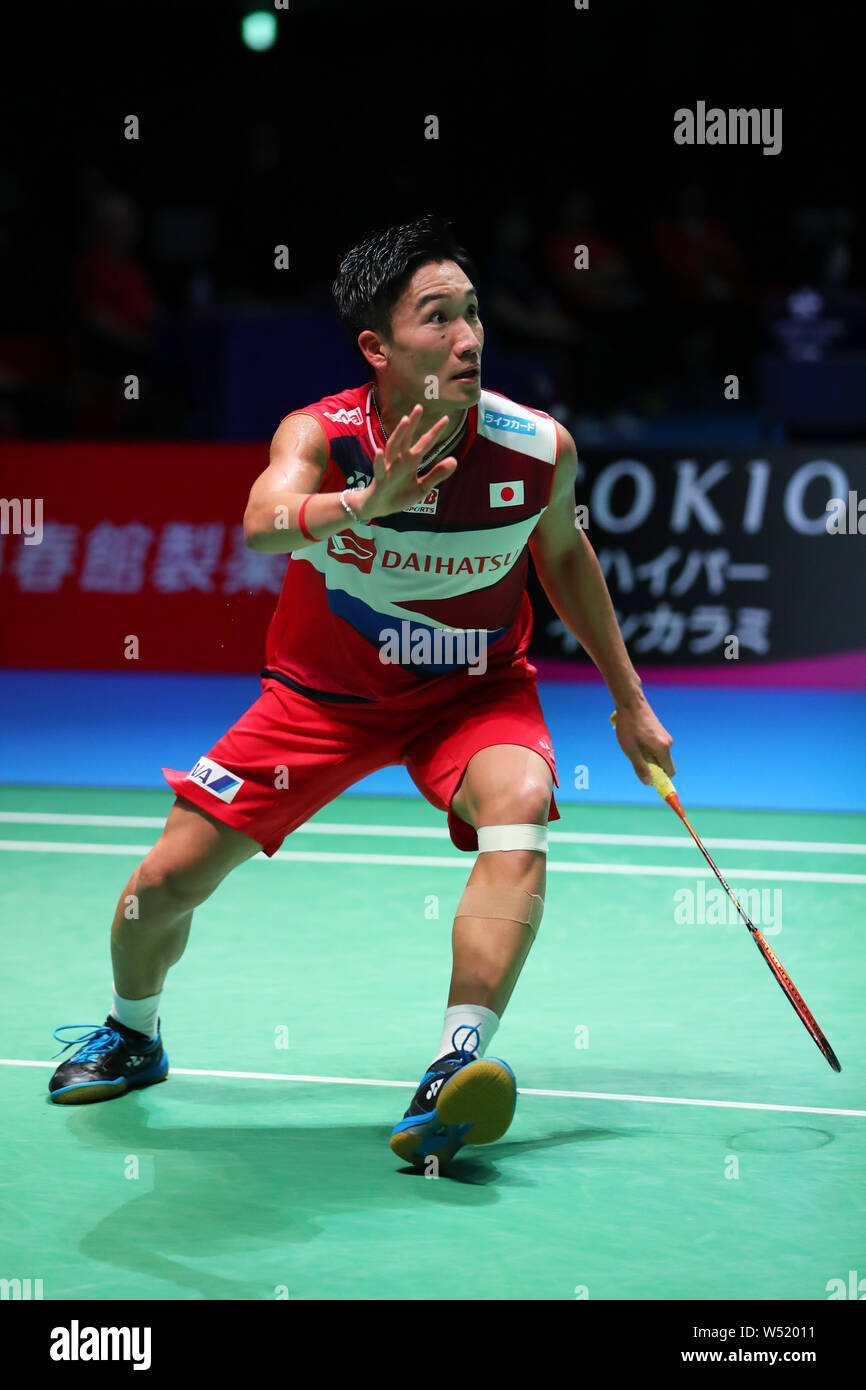Tokyo, Japan. 26th July, 2019. Kento Momota (JPN) Badminton : Daihatsu Yonex Japan Open 2019 Men ...