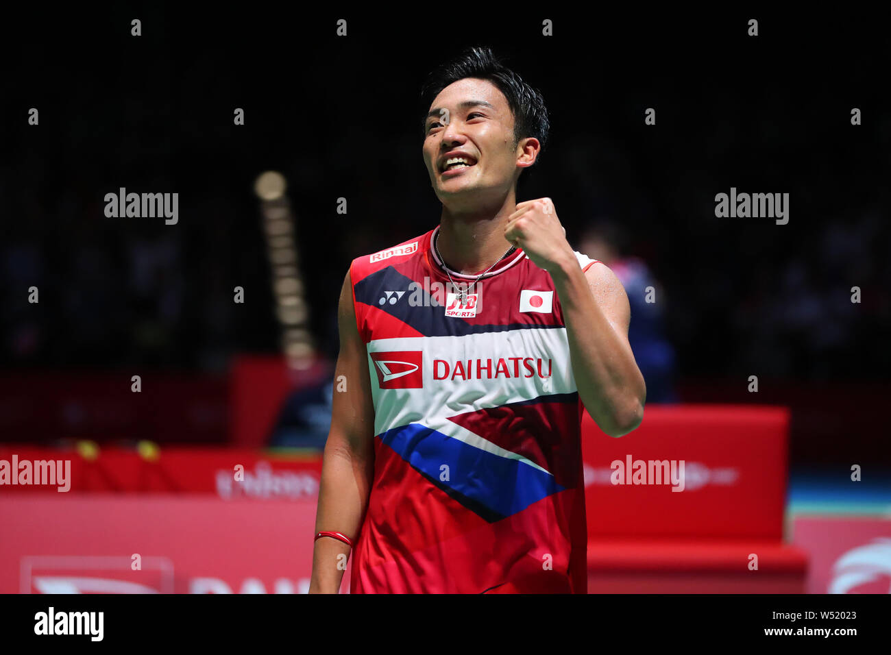 Tokyo, Japan. 26th July, 2019. Kento Momota (JPN) Badminton : Daihatsu Yonex Japan Open 2019 Men ...