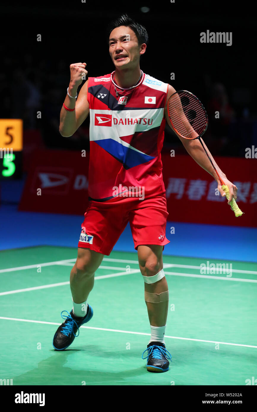 Tokyo, Japan. 26th July, 2019. Kento Momota (JPN) Badminton : Daihatsu Yonex Japan Open 2019 Men ...