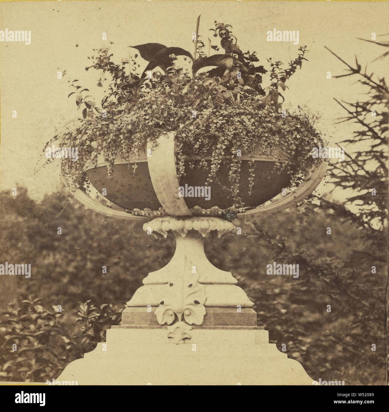 Central Park. (New York.) Vase of Flowers on the Rustic Bridge., Edward ...