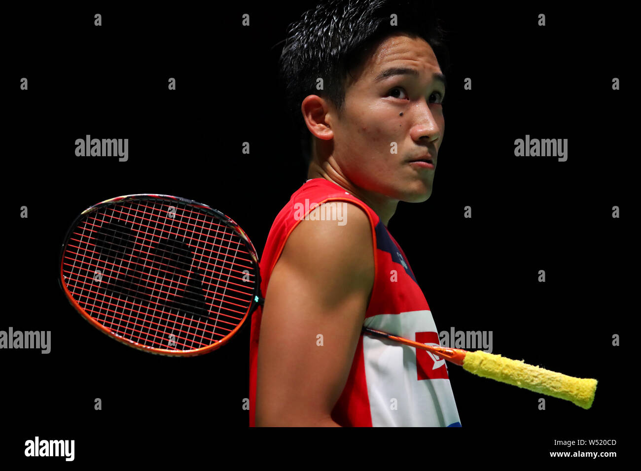 Tokyo, Japan. 26th July, 2019. Kento Momota (JPN) Badminton : Daihatsu ...