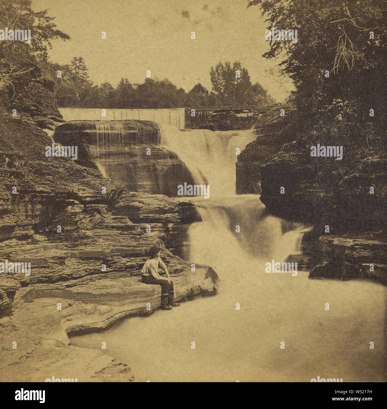 Scenery of Ithaca and Vicinity, N.Y. Cascade and Dam - Fall Creek ...