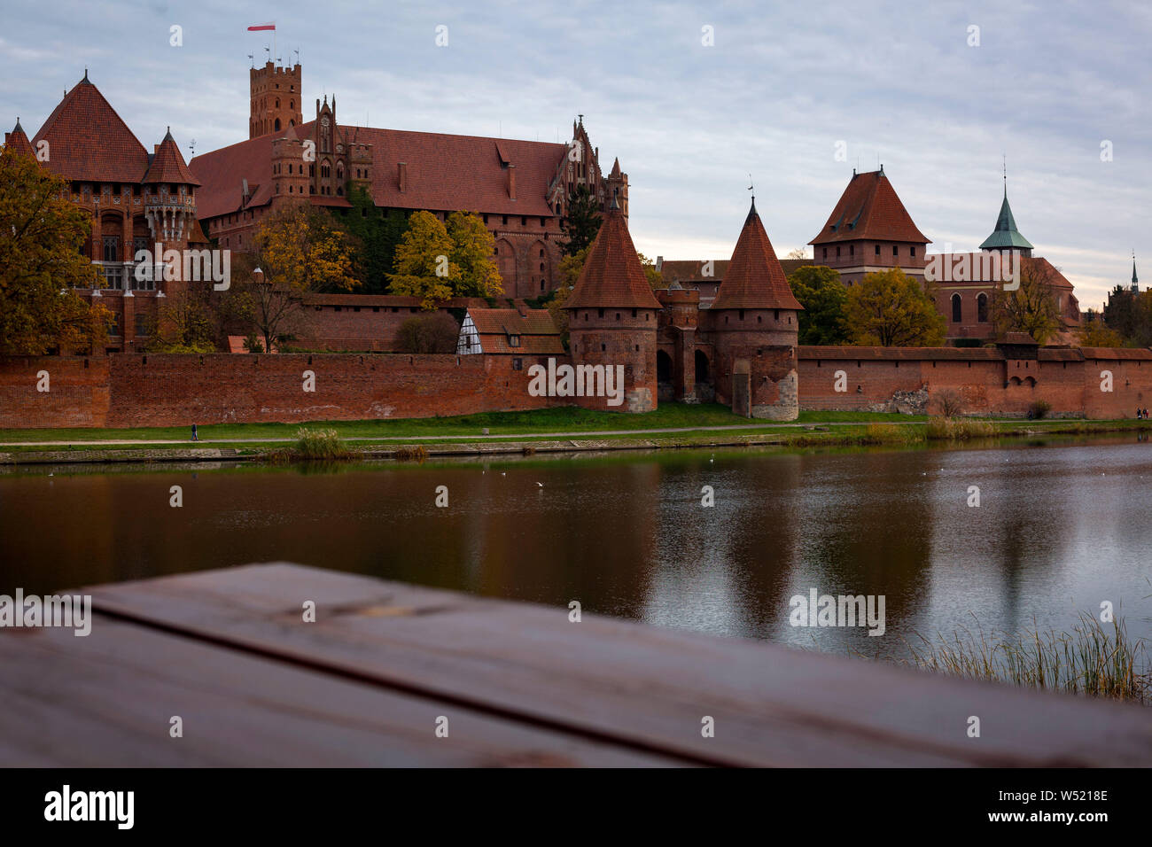 Malbork in Poland one of the biggest brick castle in the world Stock ...