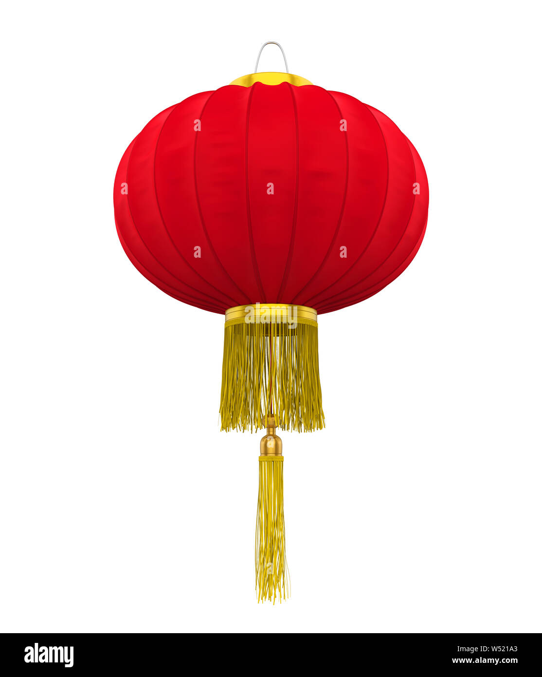 Red Chinese Lantern Isolated Stock Photo - Alamy