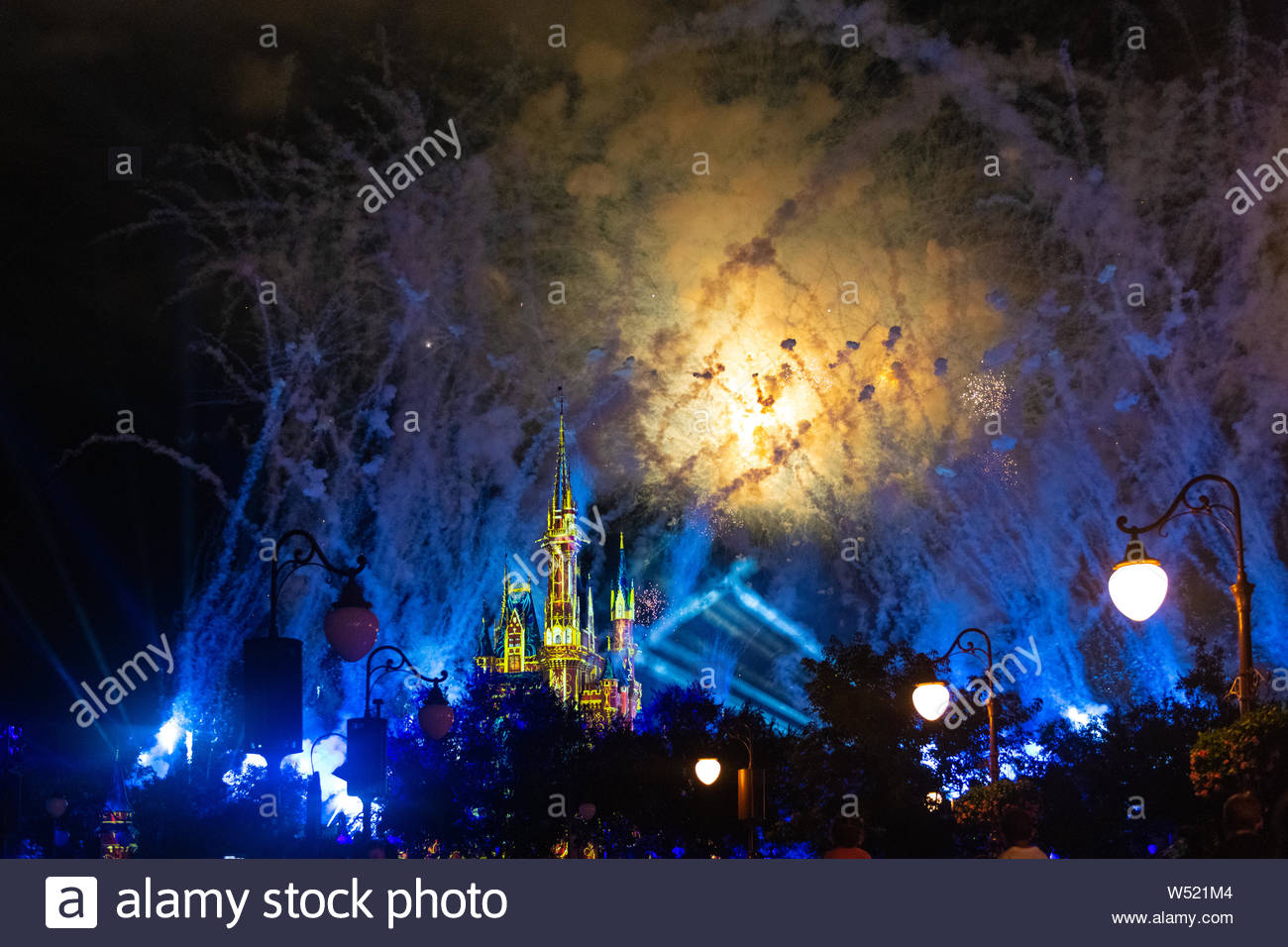 Cinderella Castle Fireworks High Resolution Stock Photography and ...