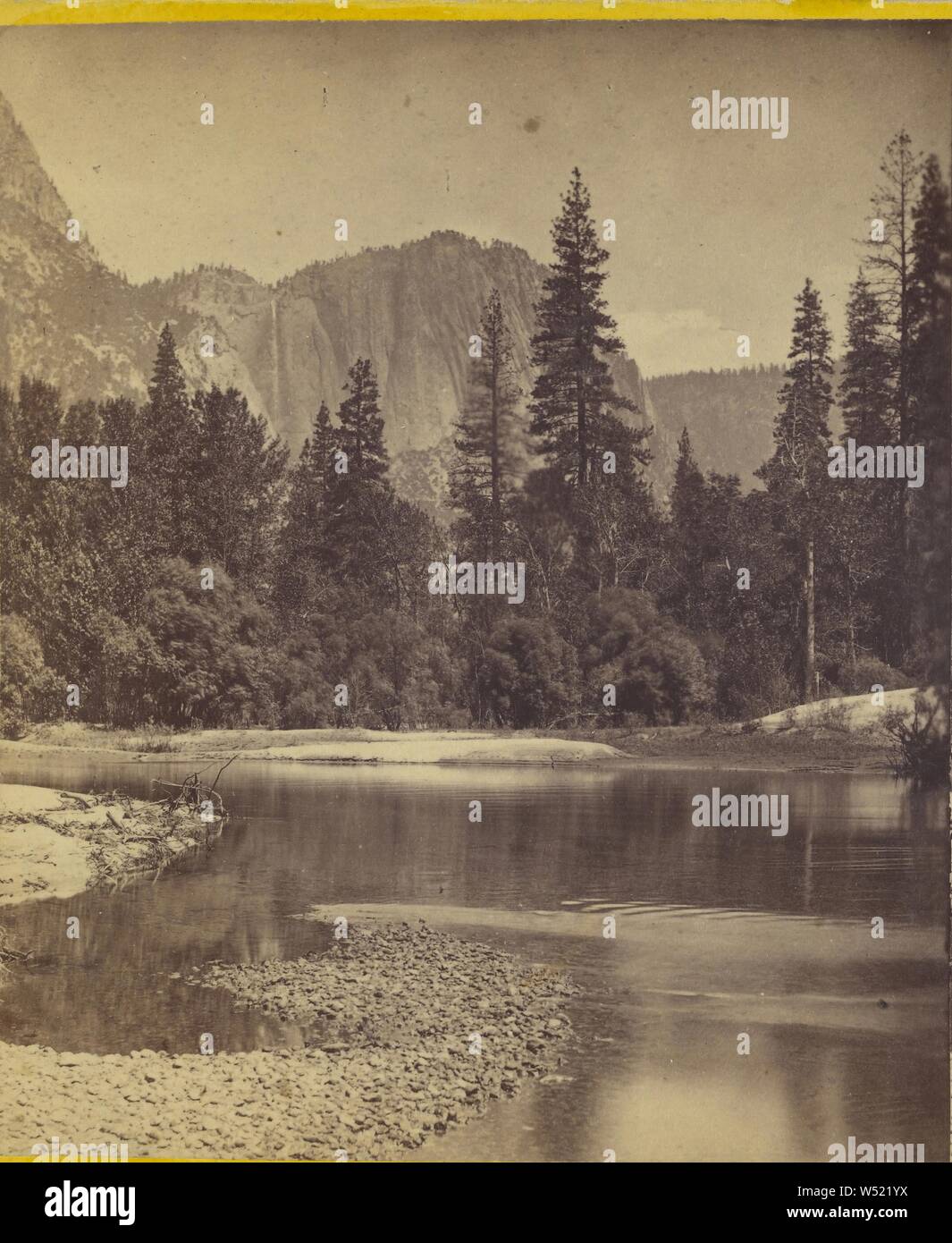 The Yosemite Mountain. From the Merced River., Edward and Henry T ...