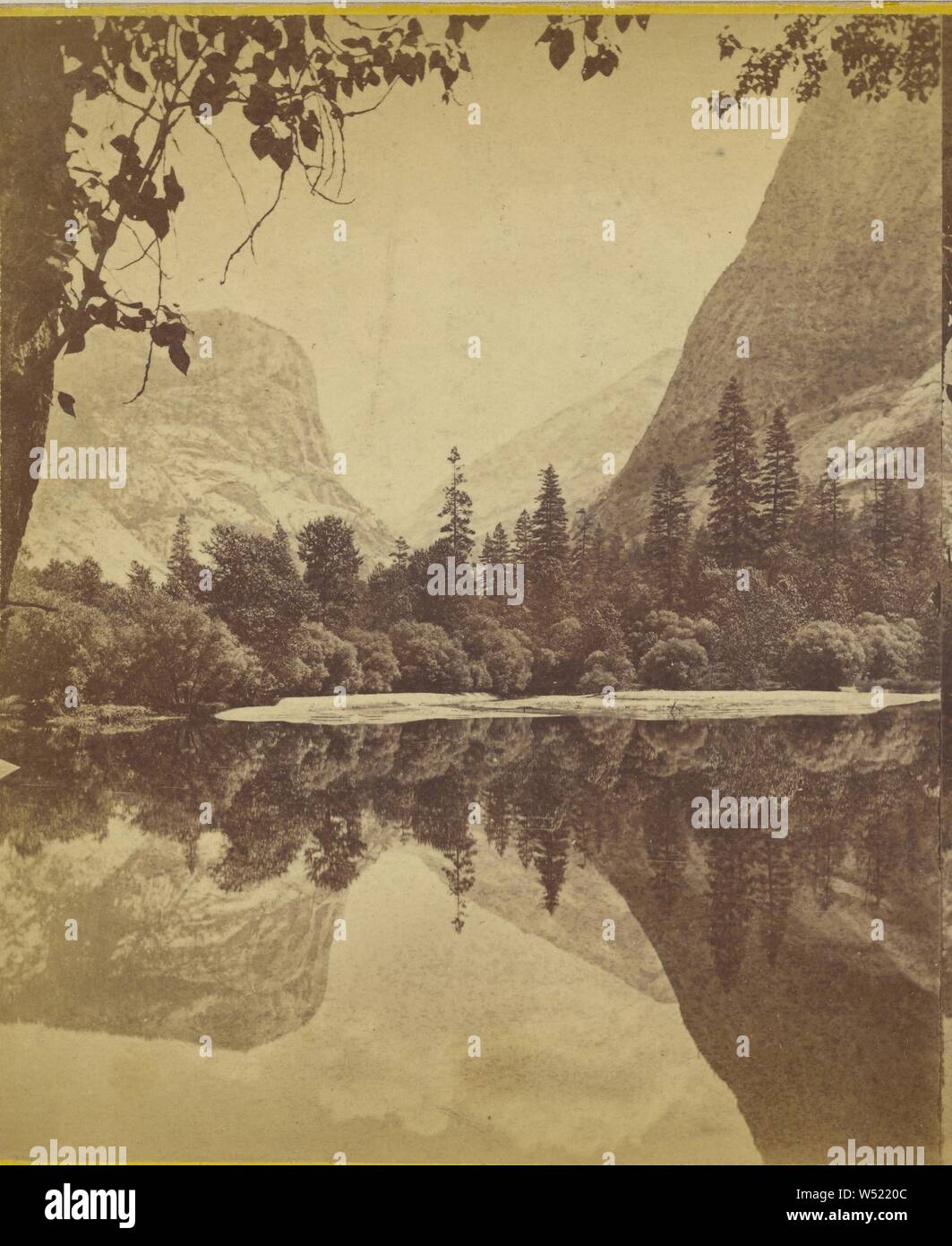 Mirror Lake, Watkins' and Clouds' Rest, Mts. and Reflection Yosemite ...