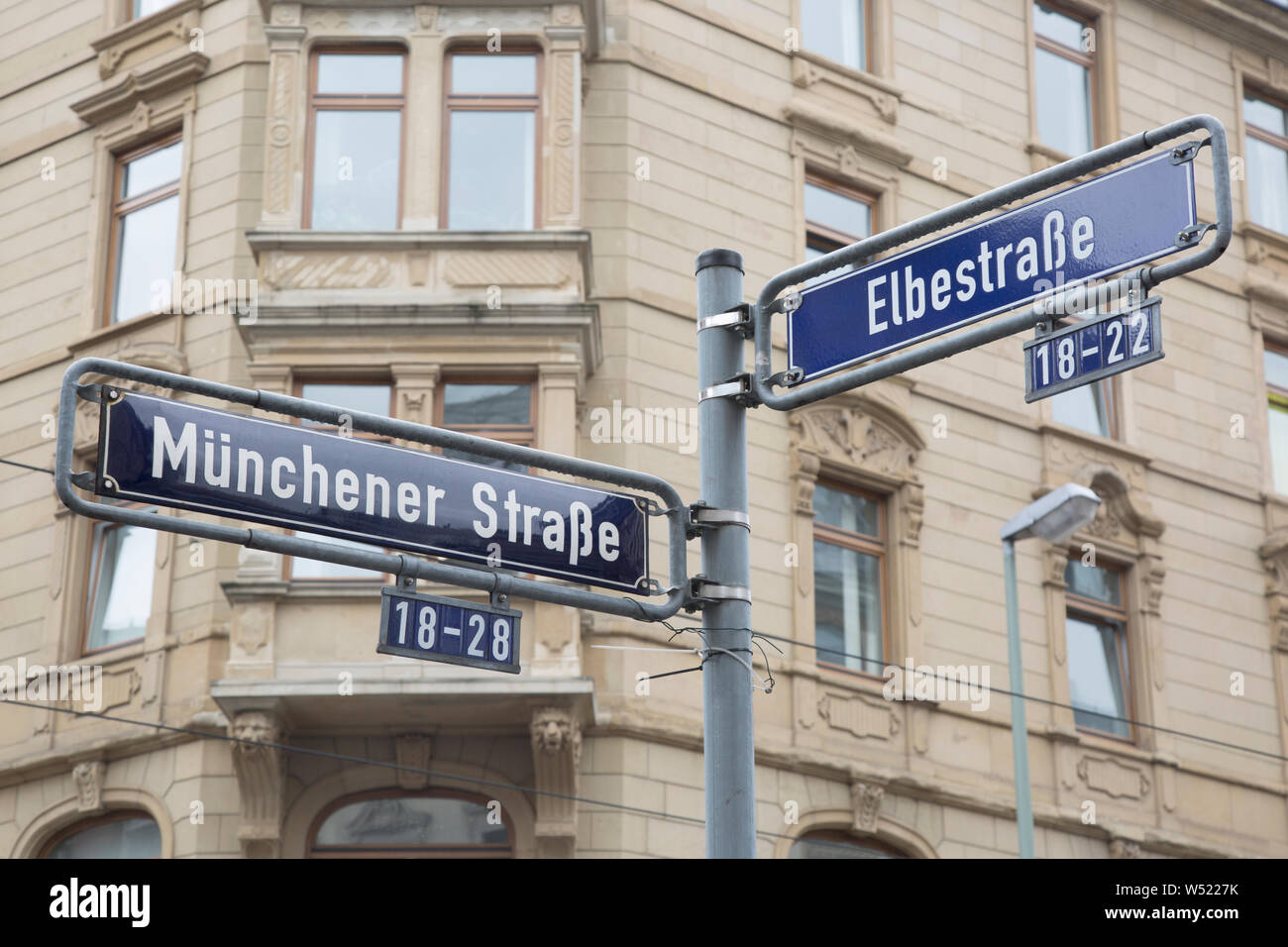 Munich Street, Sign, Frankfurt, Germany Stock Photo - Alamy