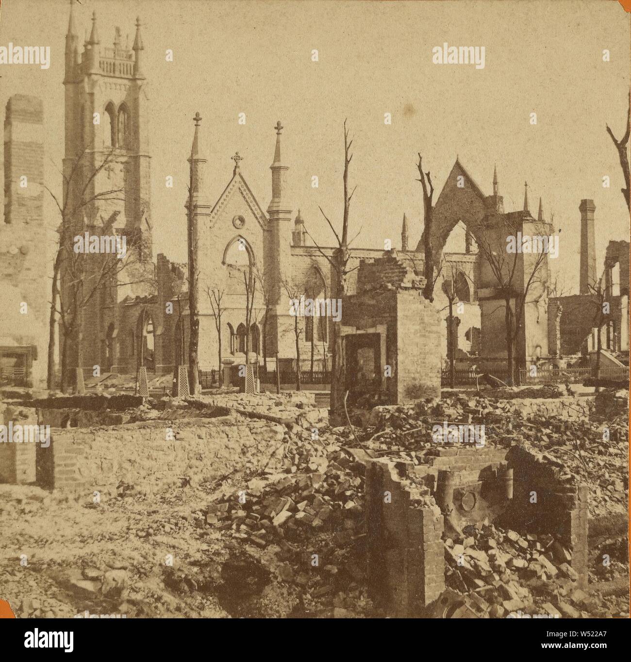 1871 the great chicago fire hi-res stock photography and images - Alamy