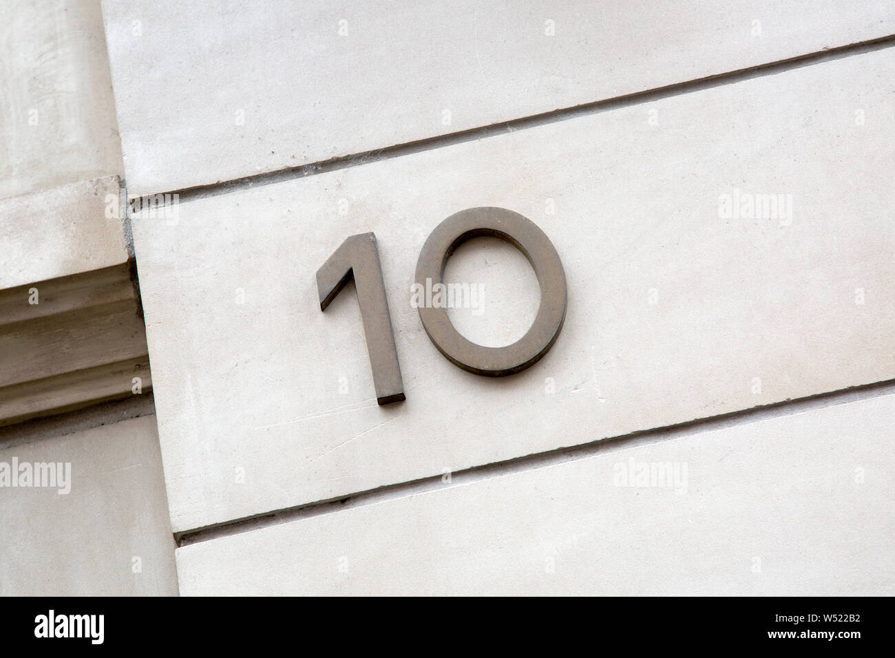 Number Ten on Building Entrance Stock Photo - Alamy
