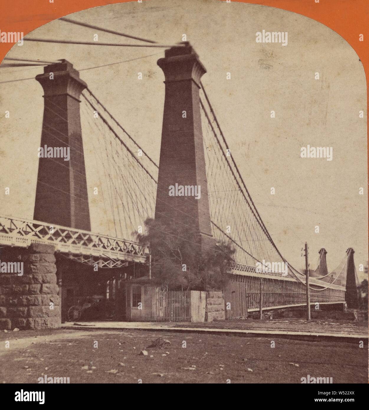 Niagara Railway Suspension Bridge - 800 feet long., George Barker ...