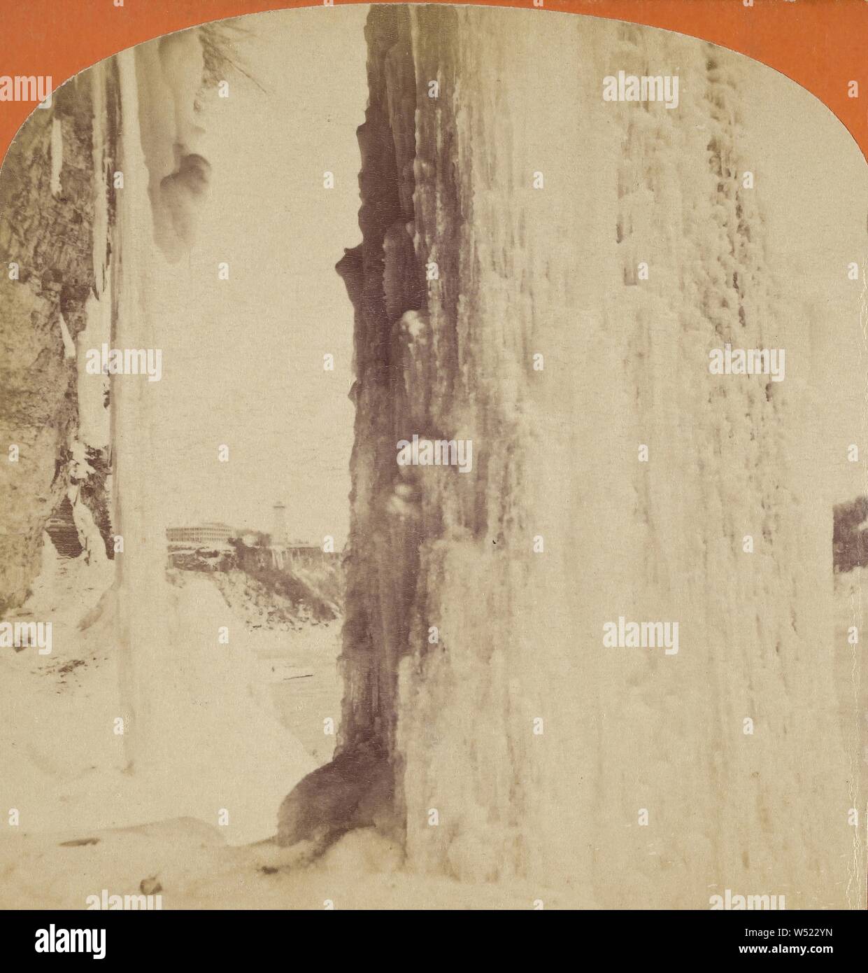 Giant Icicle below Table Rock - Niagara, 1875, George Barker (American ... Giant Icicle below Table Rock - Niagara, 1875, George Barker (American ...
