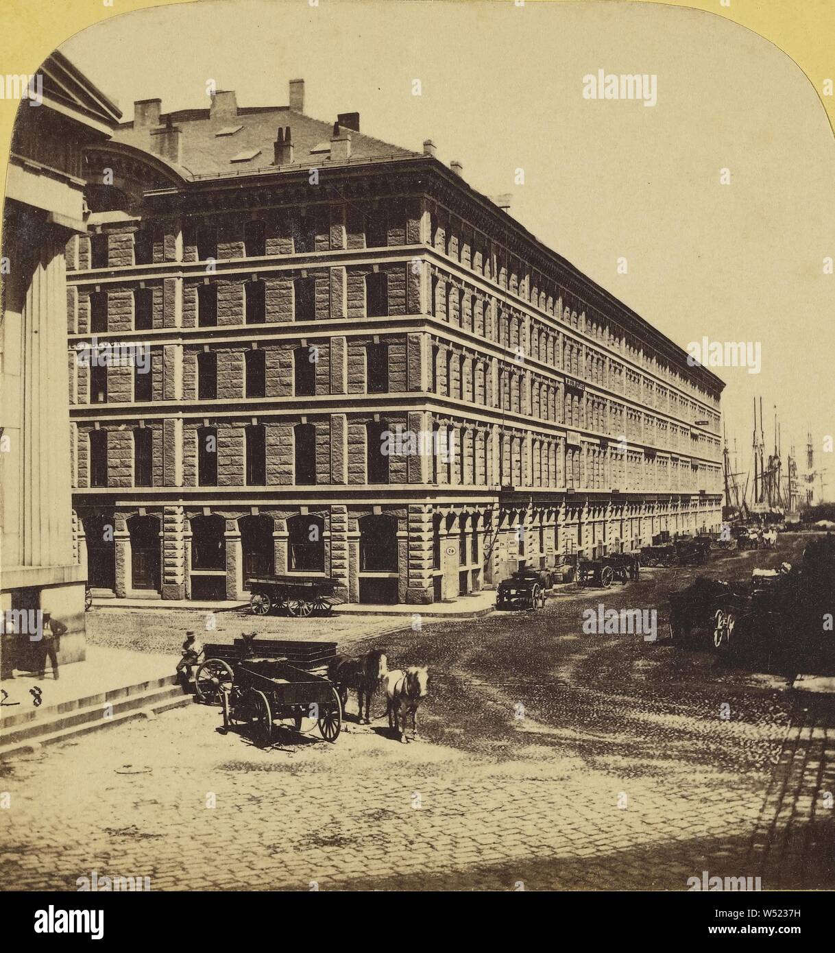 State St. Block, Boston, Mass., Deloss Barnum (American, 1825 - 1873 ...
