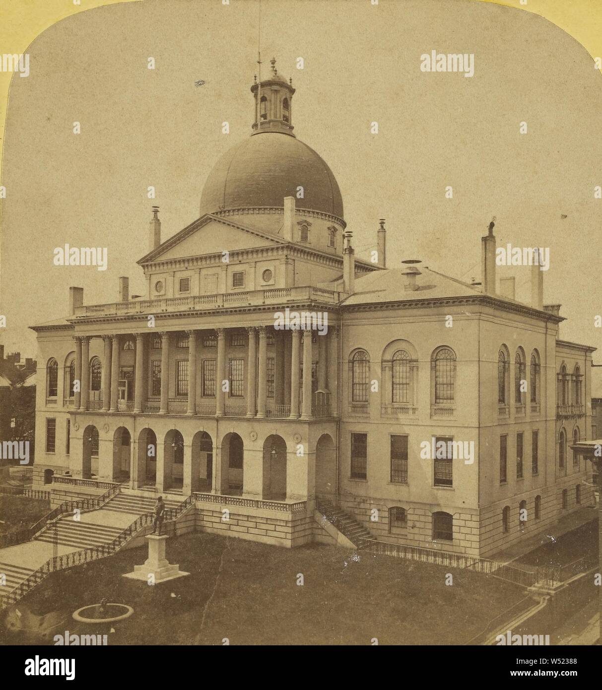 State House, Boston, Mass., Deloss Barnum (American, 1825 - 1873 ...