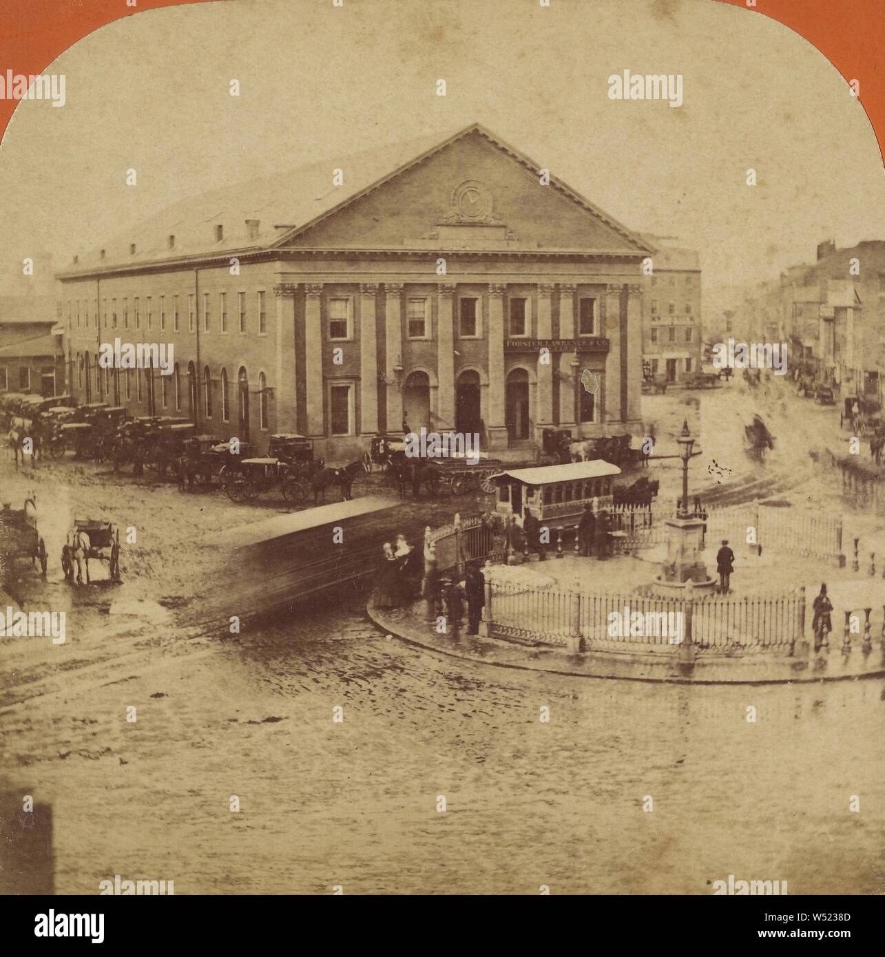 Haymarket Square, Boston, Mass., Deloss Barnum (American, 1825 - 1873 ...