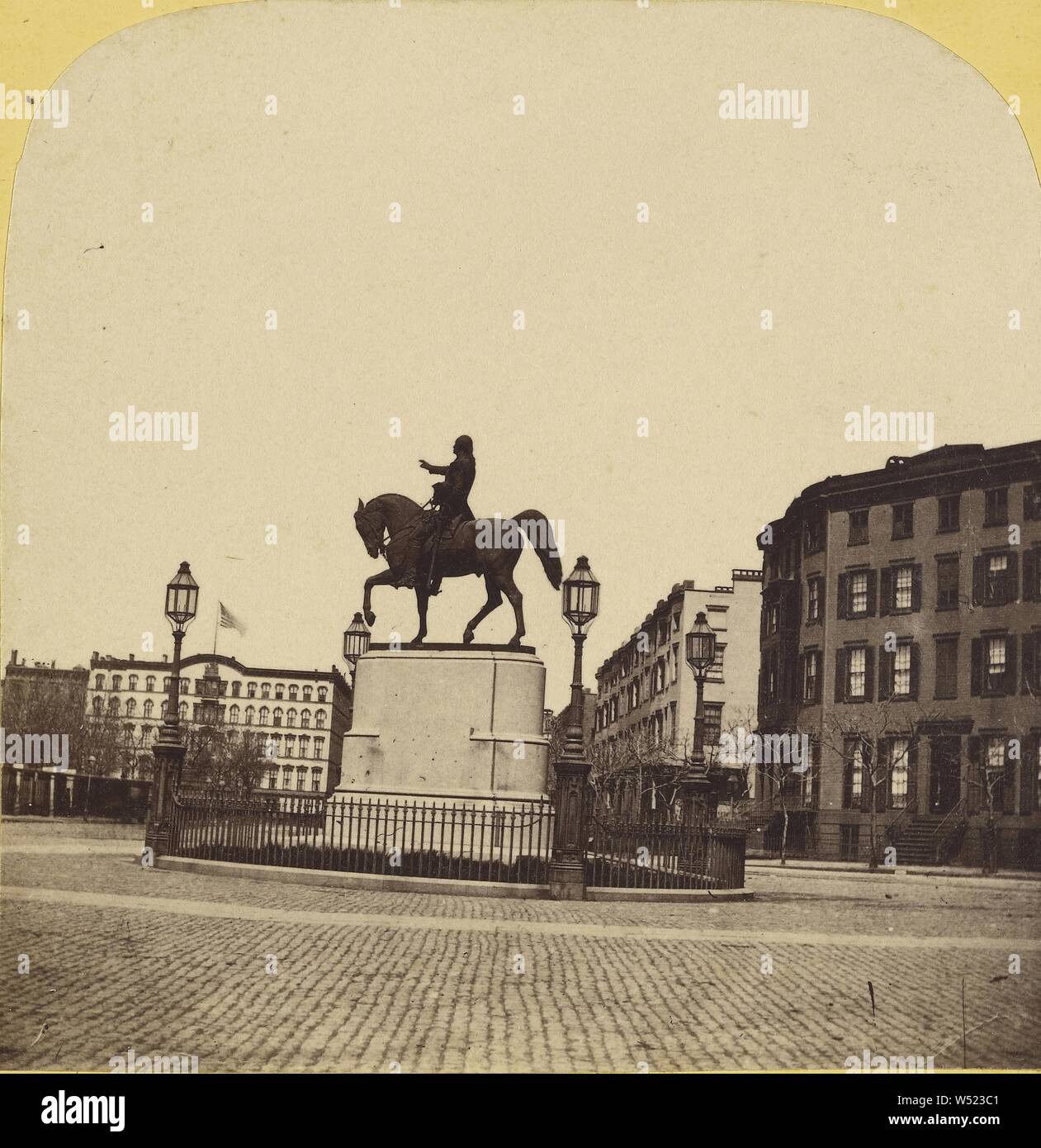 Washington Statue, Union Square, New York City, Deloss Barnum (American ...
