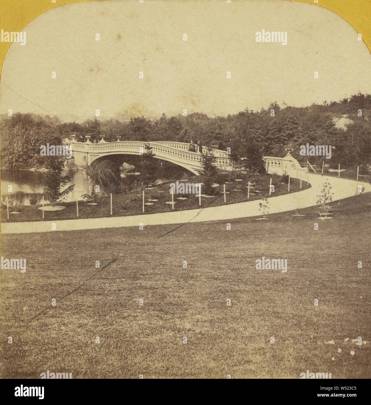 Bow Bridge, Central Park, New York City, Deloss Barnum (American, 1825 ...