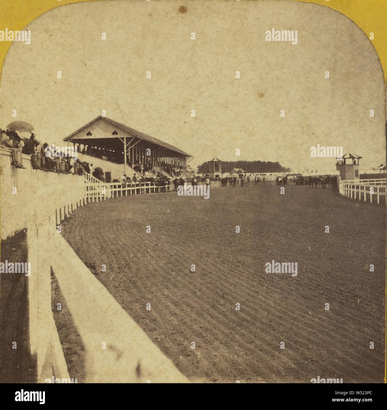 Race Track, Saratoga Springs, N.Y., Deloss Barnum (American, 1825 ...