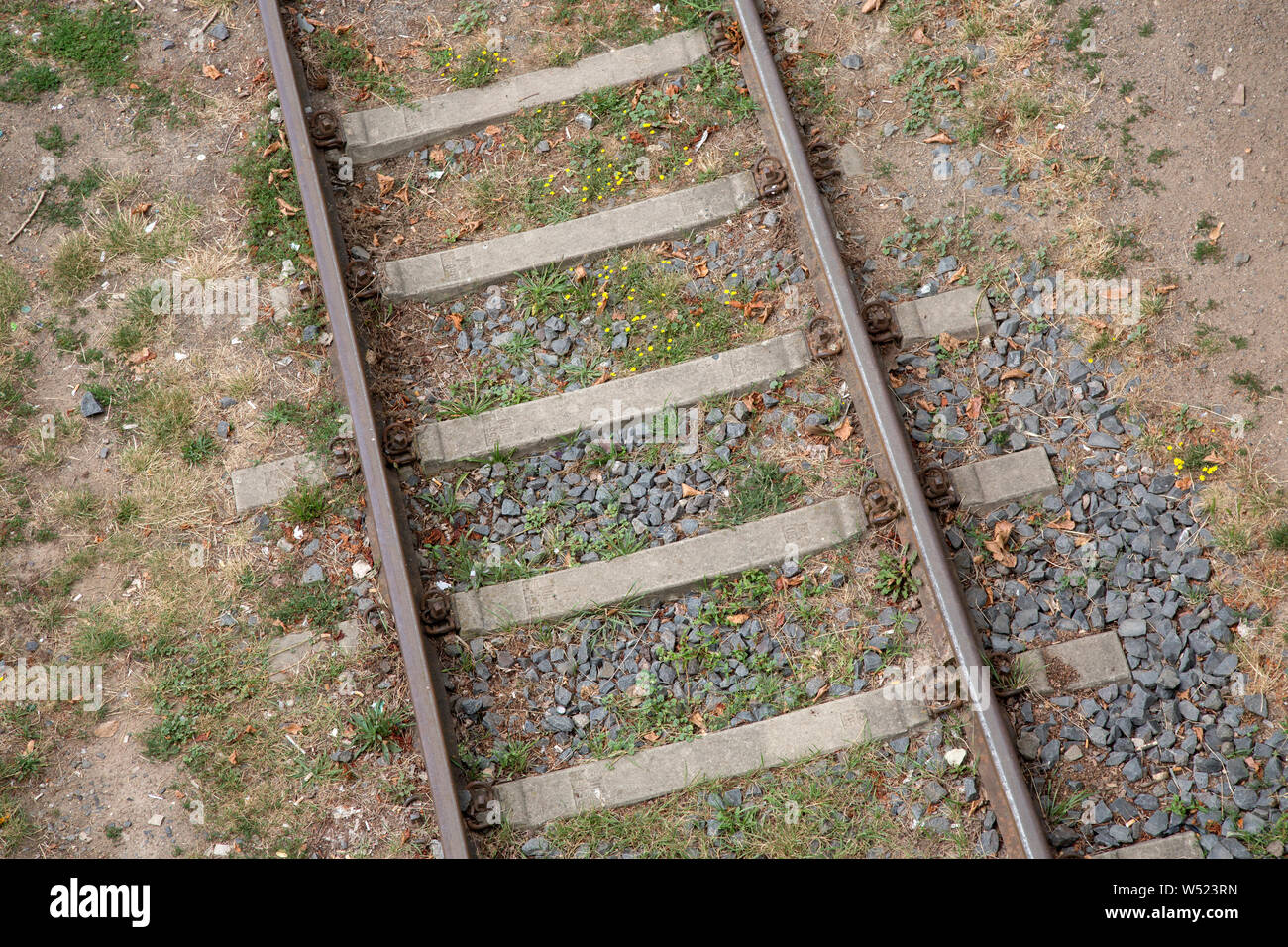 Railway Track in Frankfurt; Germany Stock Photo - Alamy