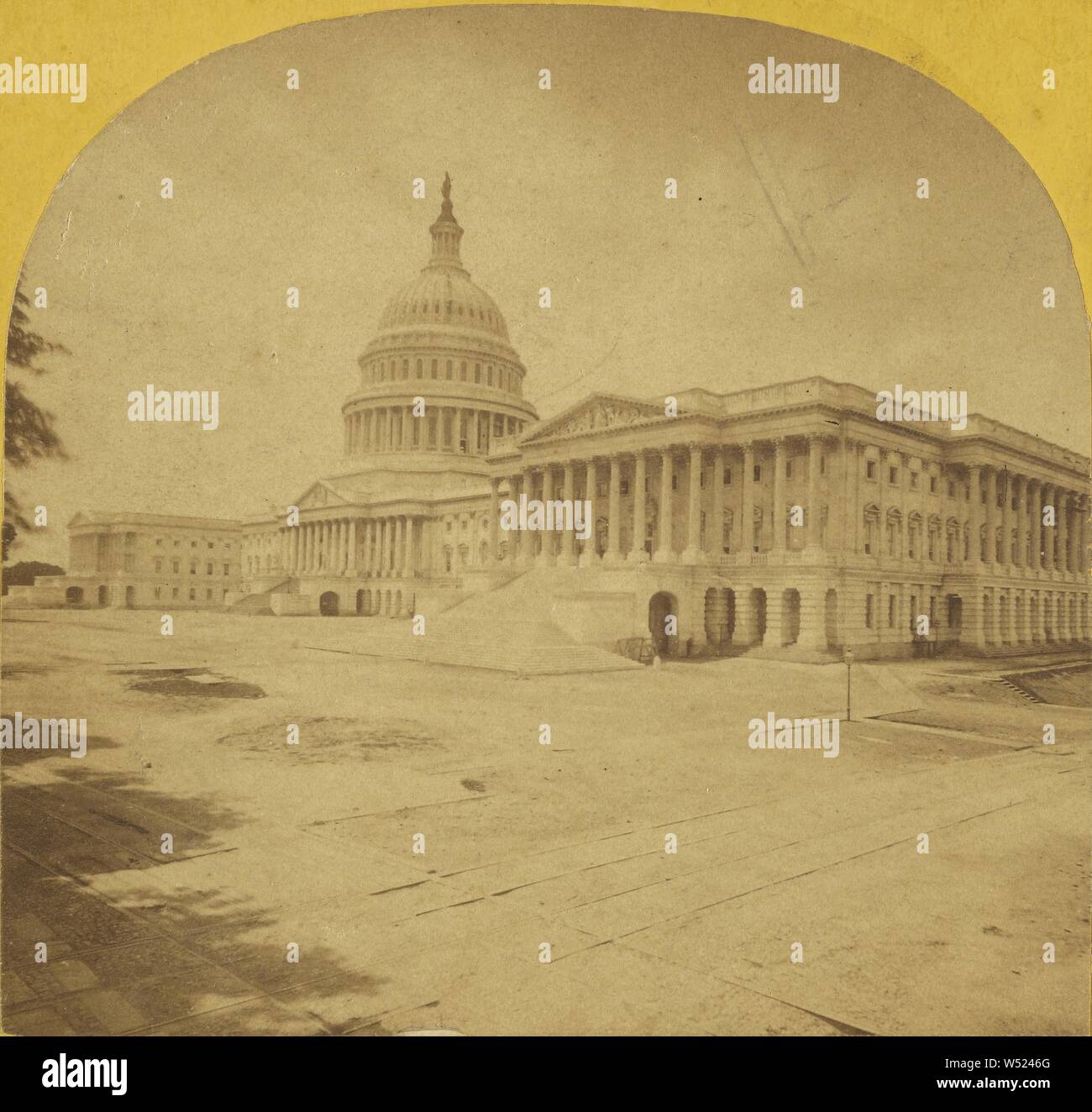 The U.S. Capitol, Bell & Brother, 1868, Albumen silver print Stock ...