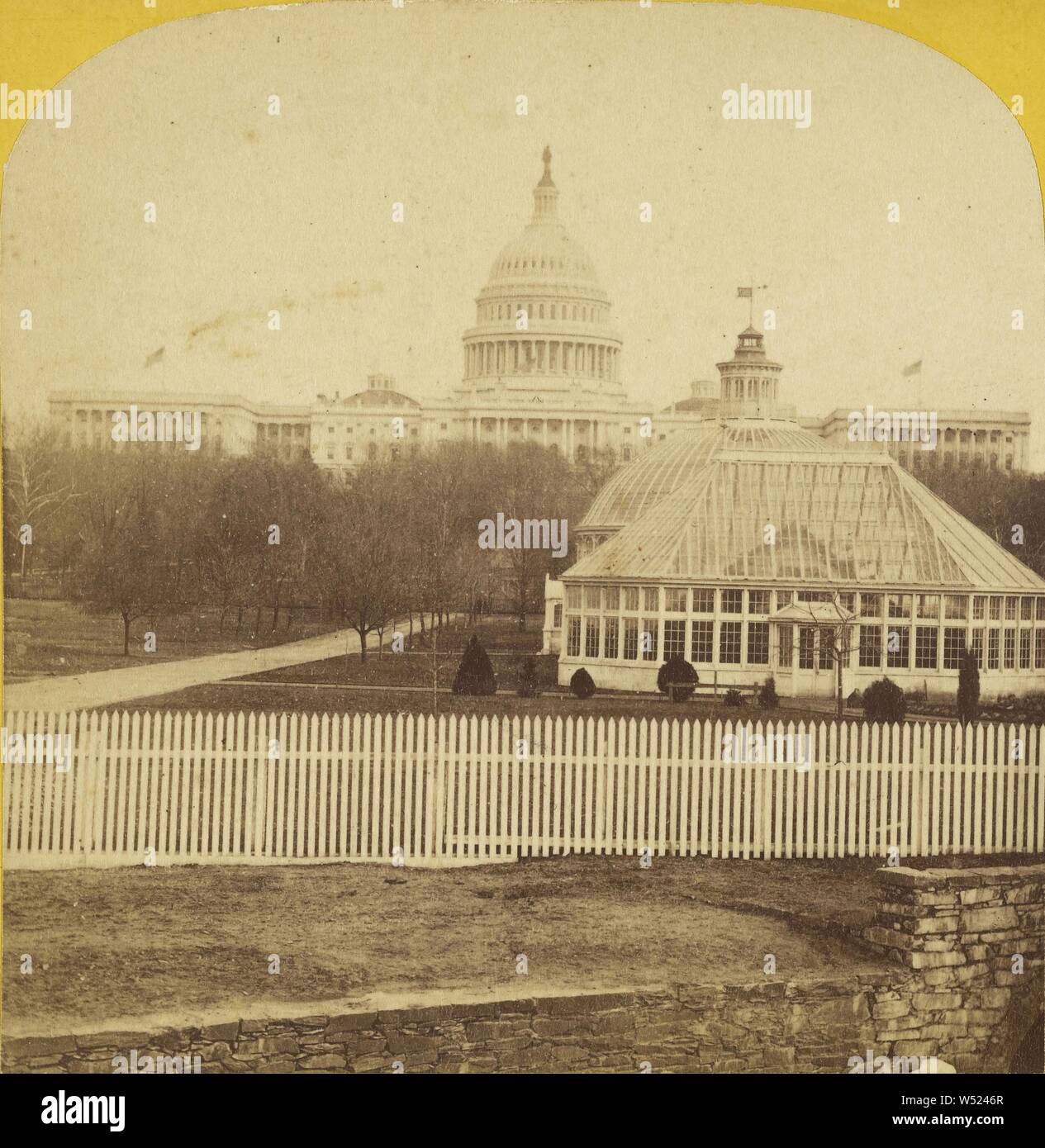 The U.S. Capitol and Botanic Garden., Bell & Brother, about 1871 ...