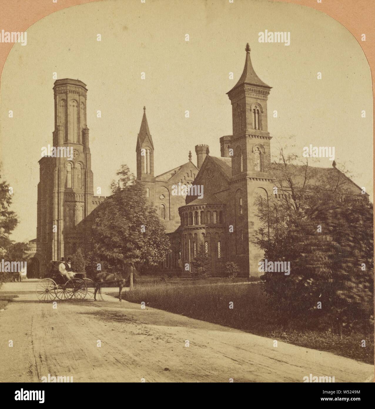 The Smithsonian Institution, Bell & Brother, 1869, Albumen silver print ...