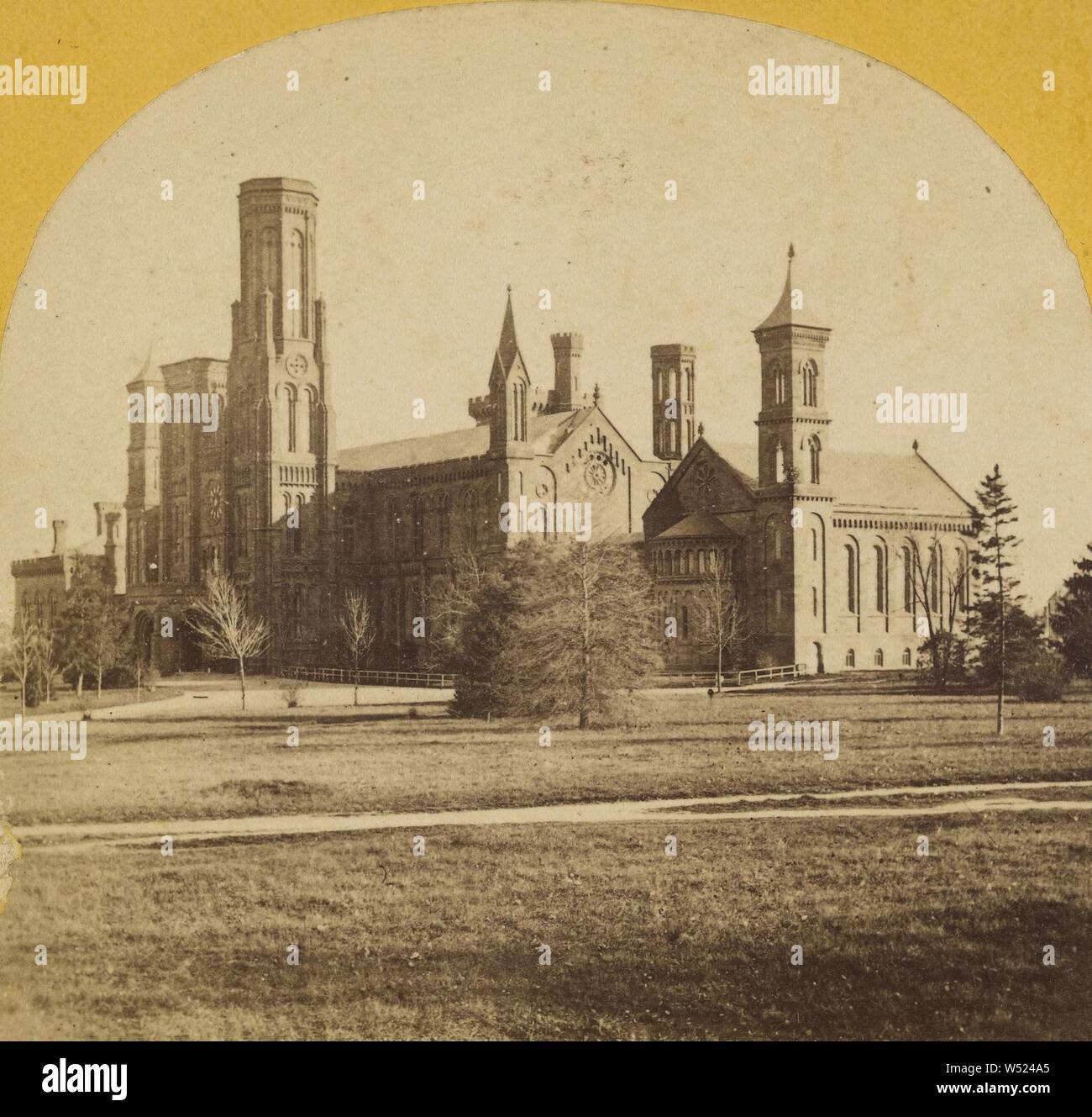 The Smithsonian Institution, Bell & Brother, 1869, Albumen silver print ...