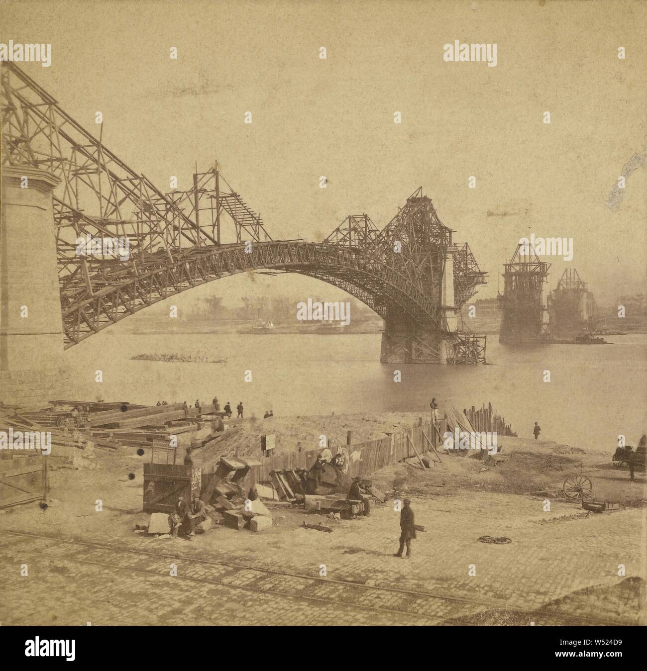 Gen'l view of Bridge (Aug. 1873.) St. Louis, Missouri, Boehl & Koenig ...