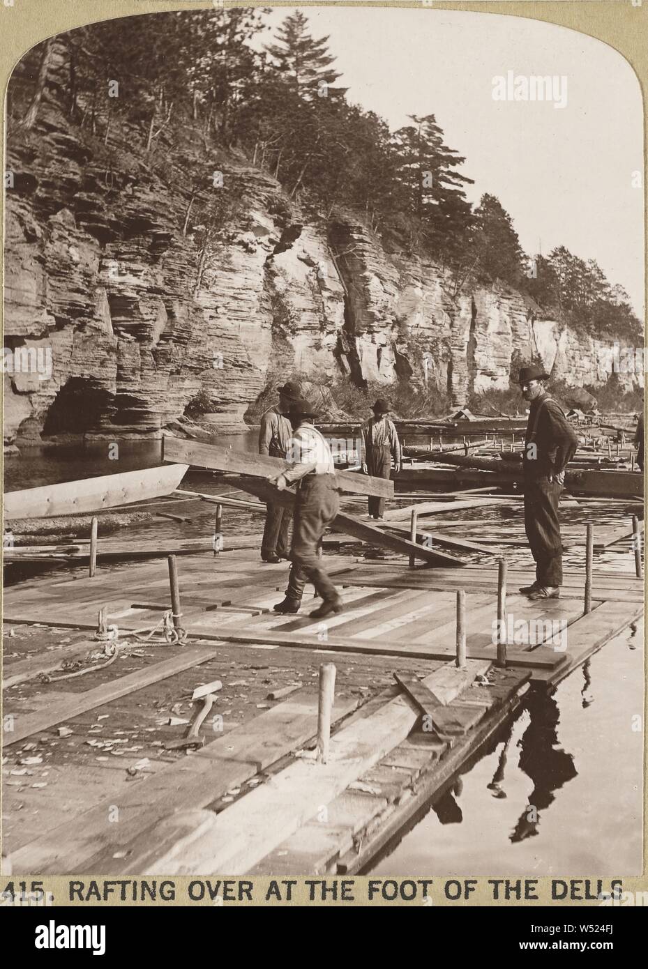 The Camera's Story of a Raftman's Life on the Wisconsin. Rafting Over ...