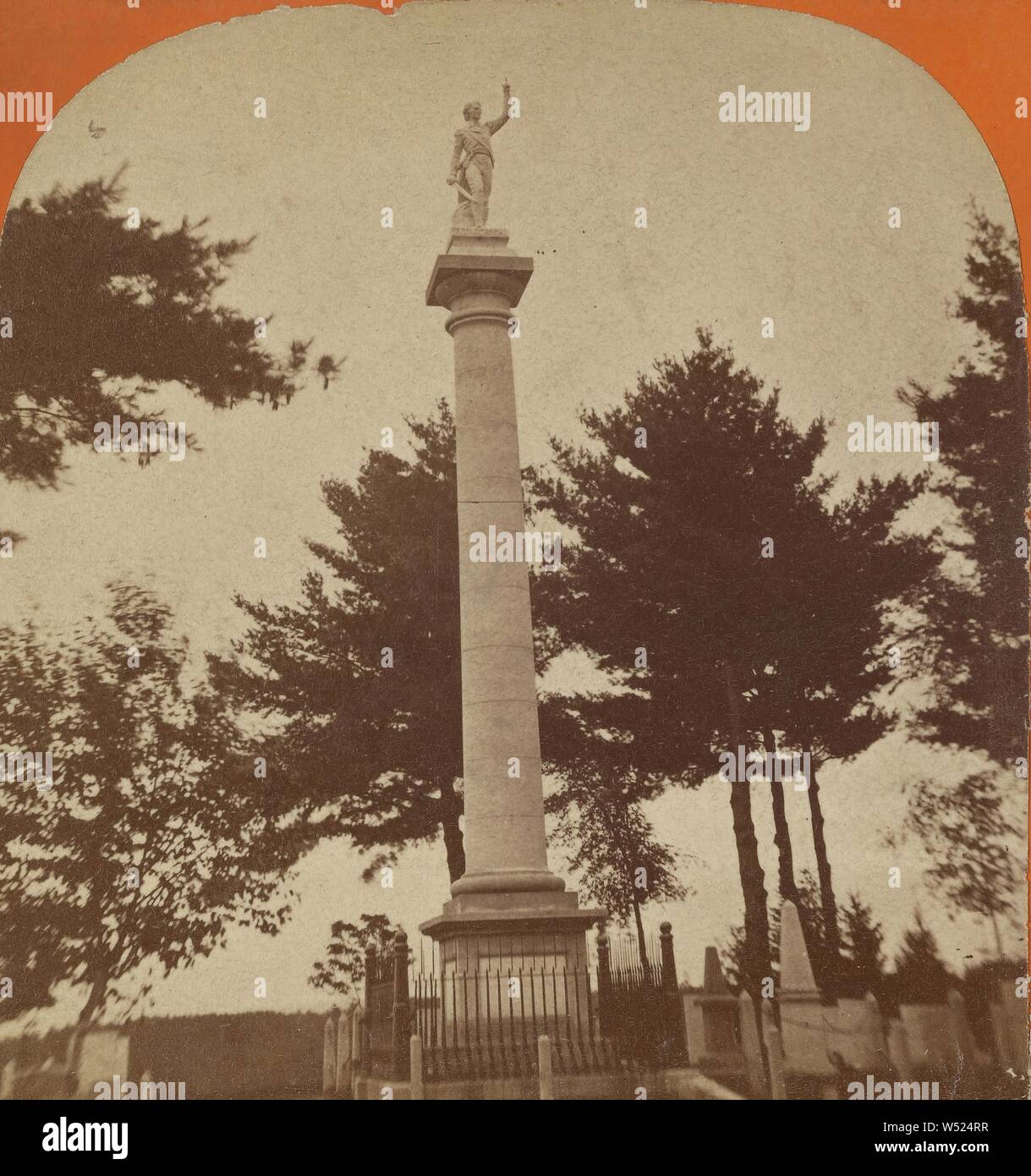 Ethan Allen Monument, Burlington, Vermont, M.J. Bixby (American, active ...