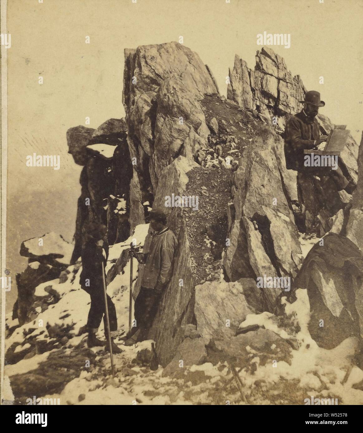 Les Grands Mulets (Mt. Blanc), Adolphe Braun (French, 1812 - 1877 ...
