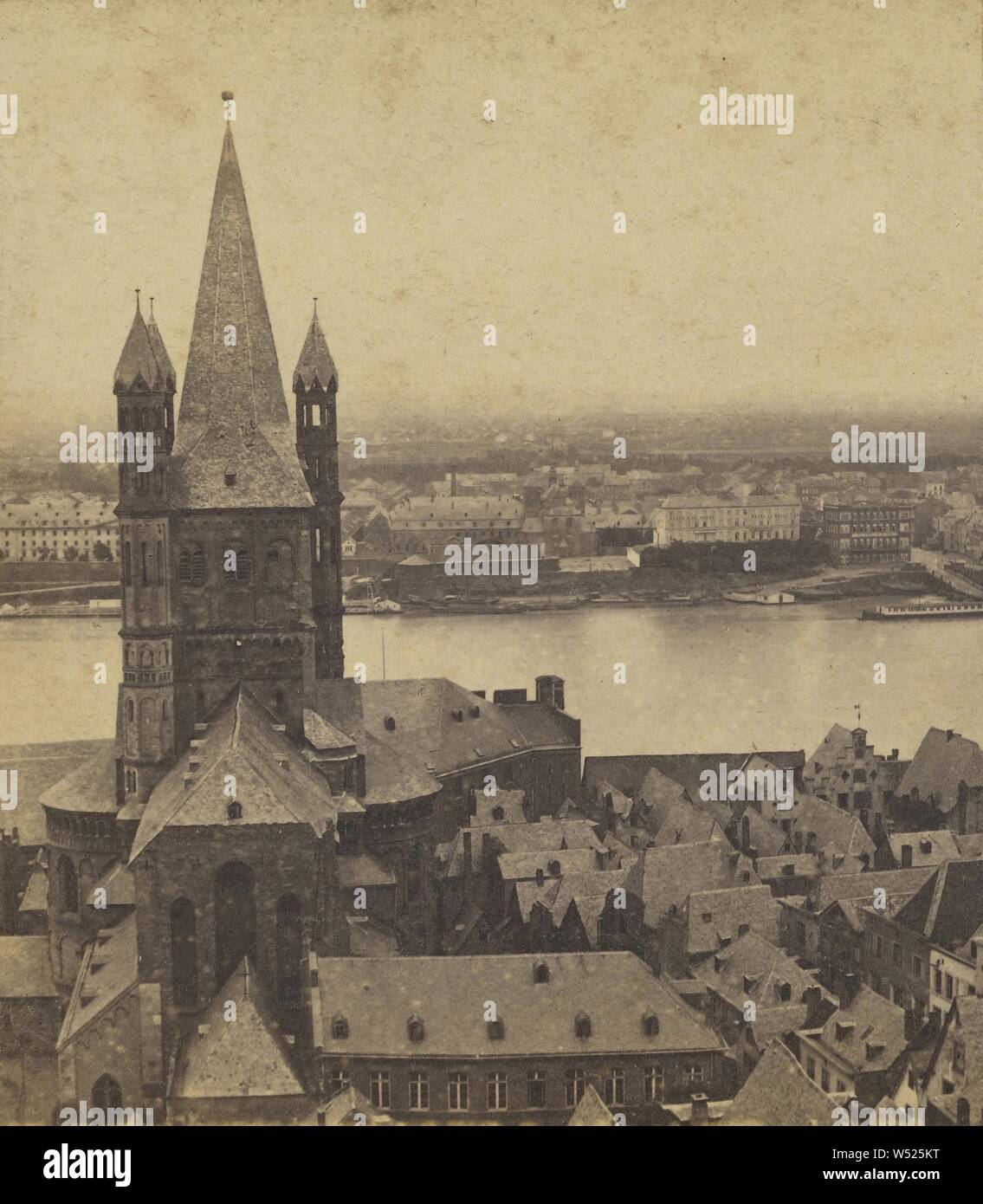 View of Cologne, Germany, Adolphe Braun (French, 1812 - 1877), 1860 ...