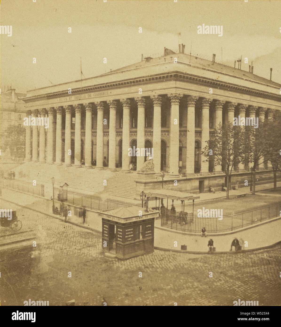 La Bourse, Paris, N.C., 1860s, Albumen silver print Stock Photo - Alamy