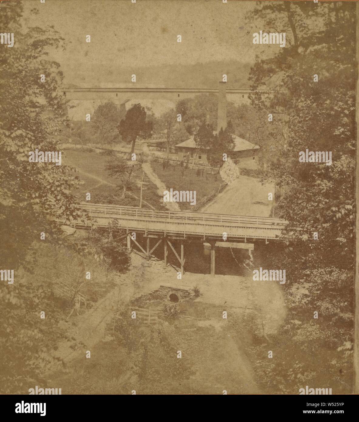 Railroad Bridge & Water Works - Fairmount Park., Centennial Views ...