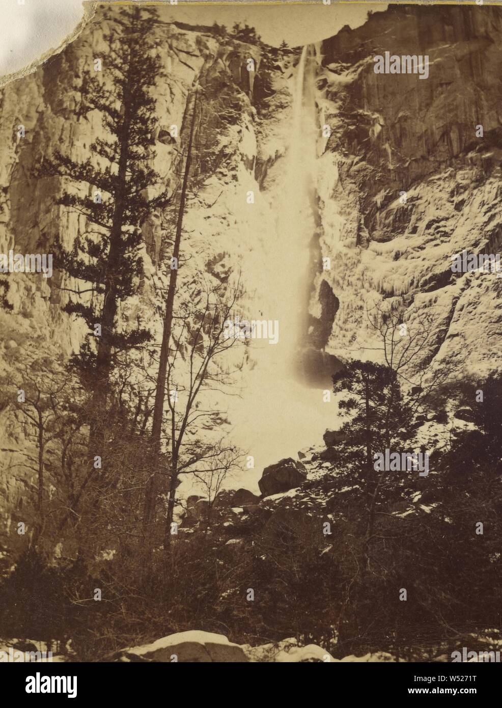 Bridal Veil Fall, 900 ft., George Fiske (American, 1835 - 1918), about ...