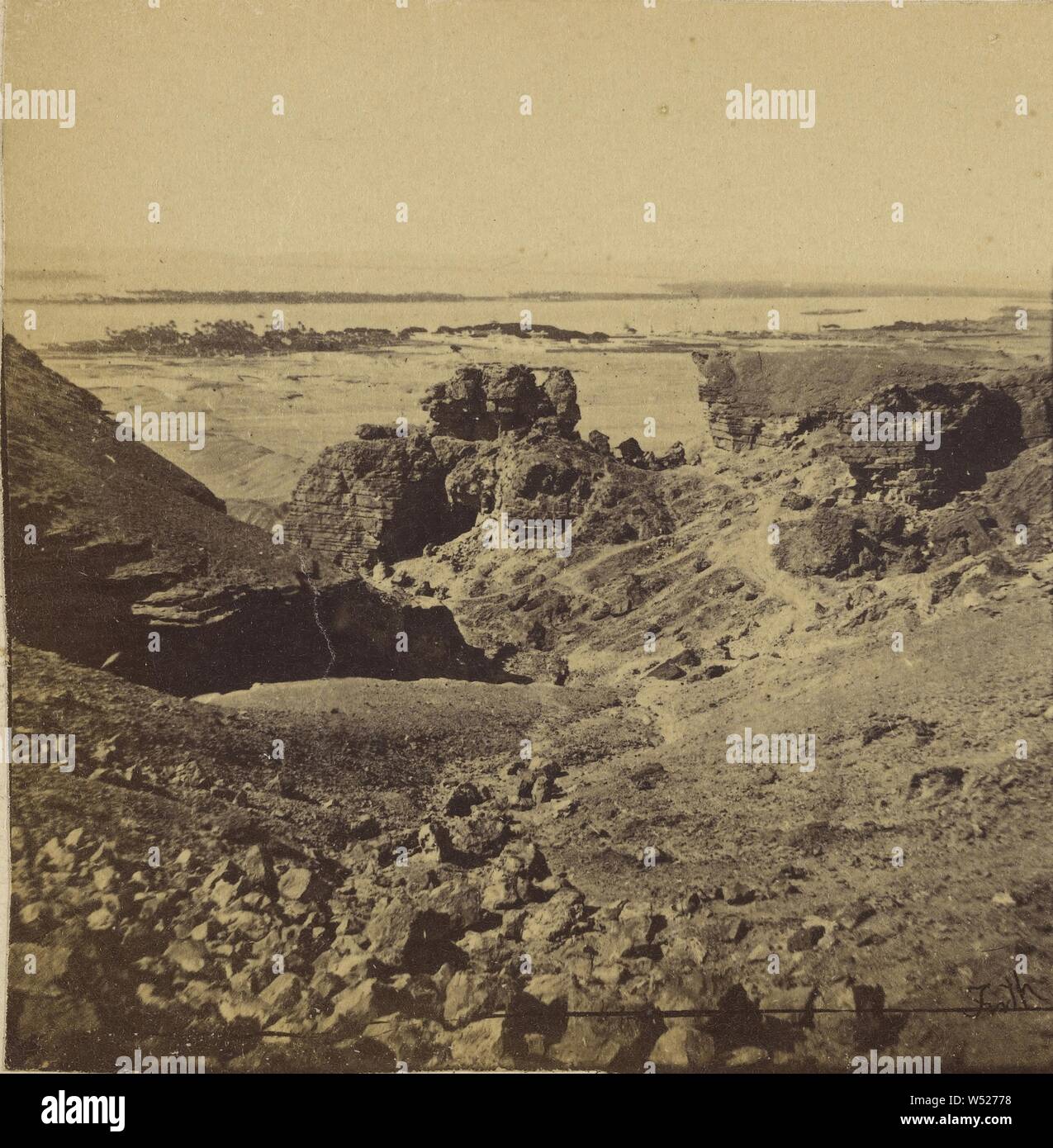 The quarries of Toure and Pyramids, Francis Frith (English, 1822 - 1898 ...