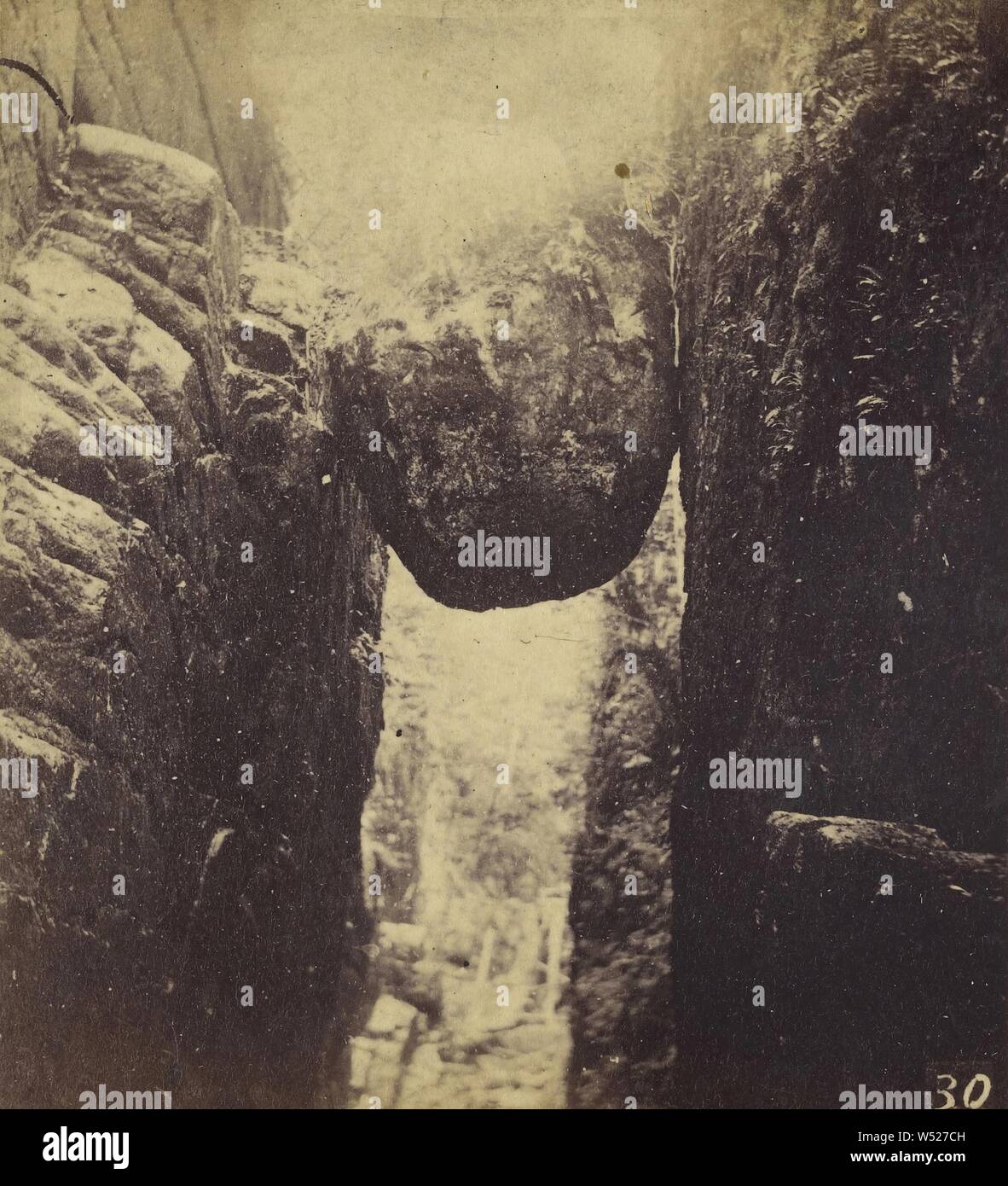 Suspension Rock in the Flume, Lincon sic, New-Hampshire. White Mountain ...