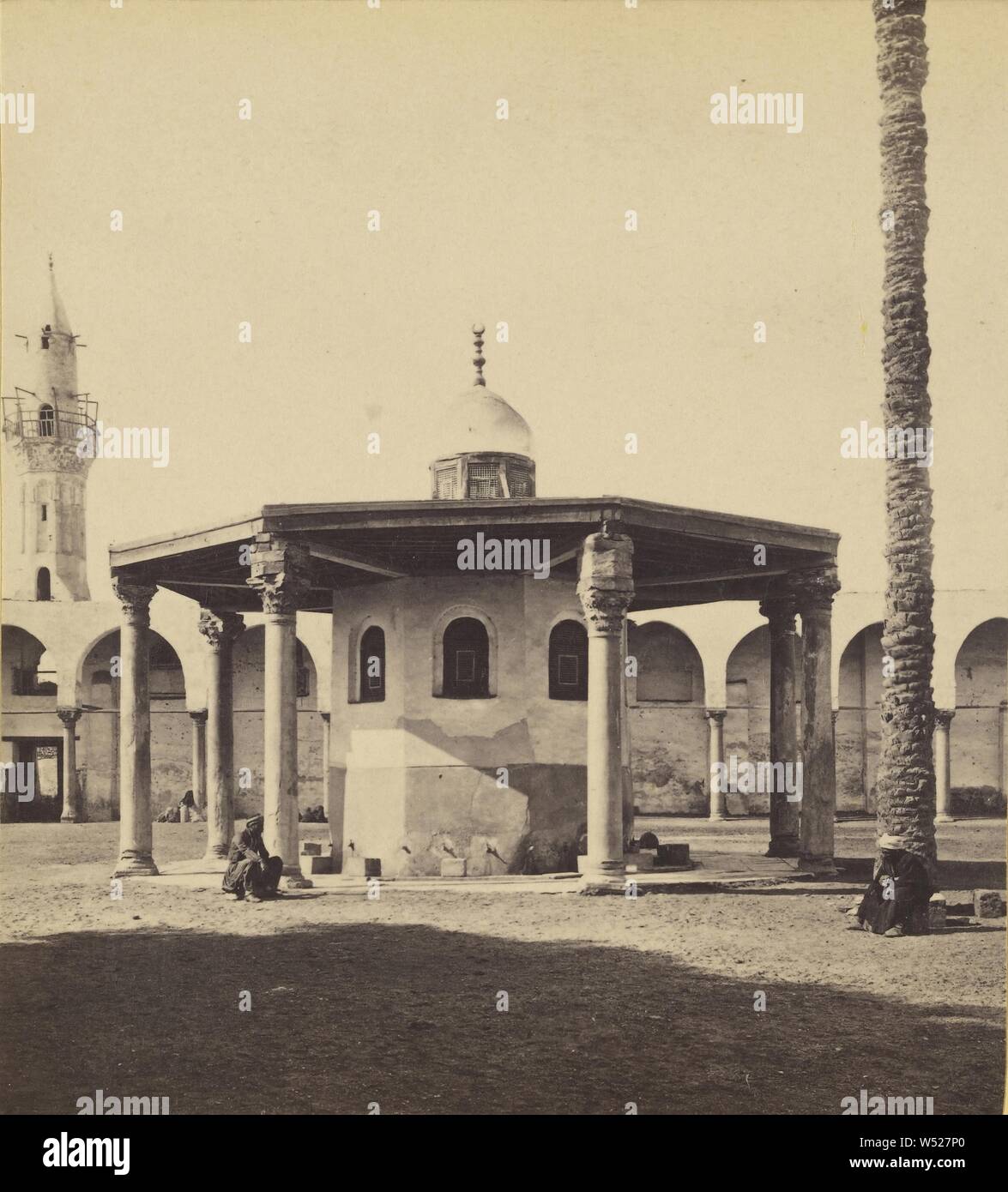 Egypt. - Old Cairo. Mosque of Sultan Amer. The Fountain. (The oldest ...