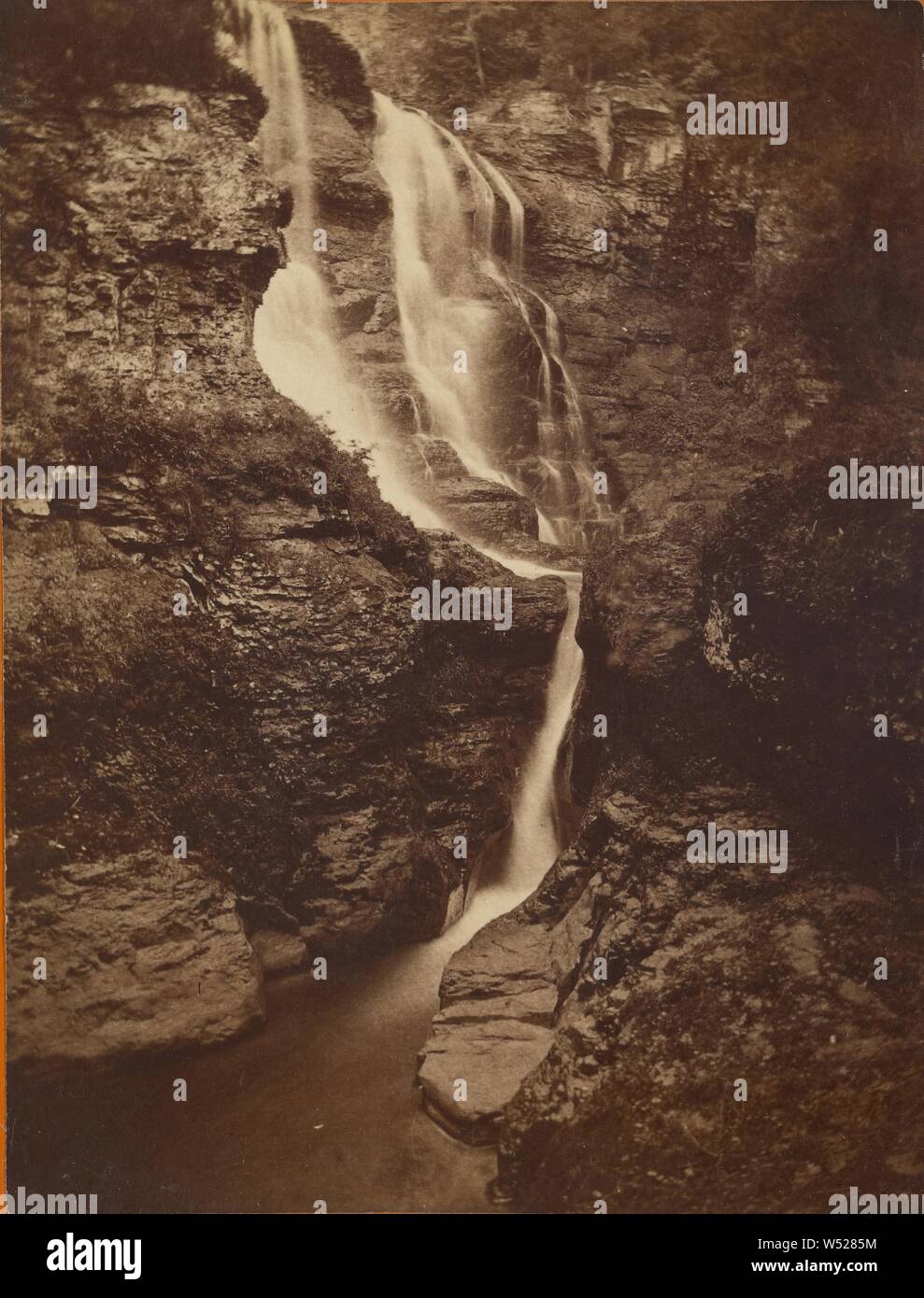 Sawkill, High Falls from Devil's Lake. Pike County, Pa., Loudolph ...