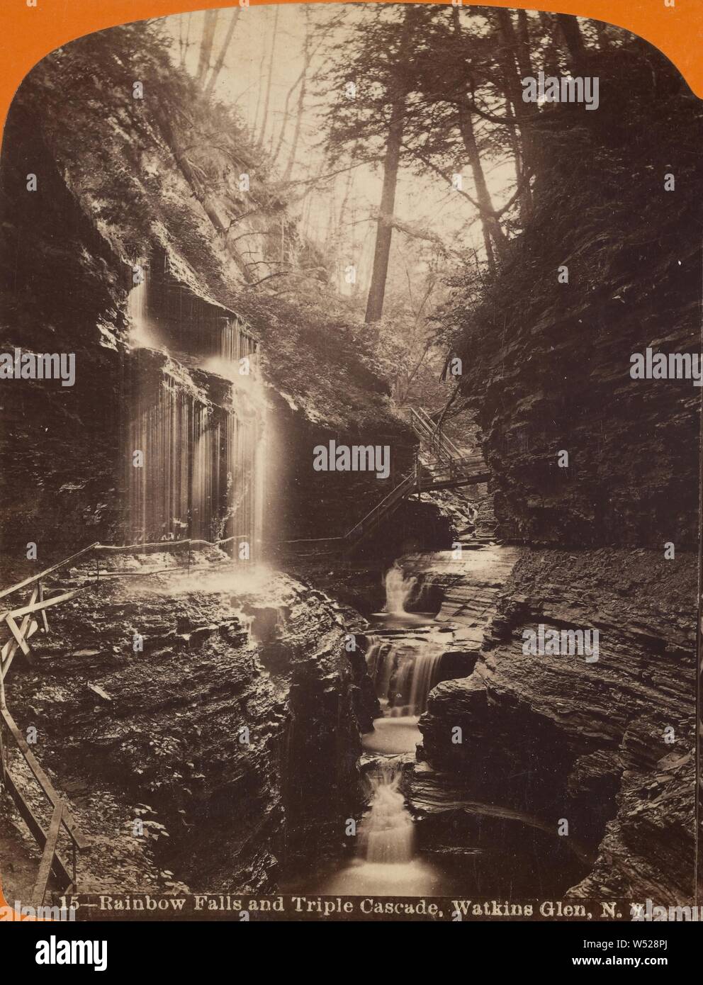 Rainbow Falls and Triple Cascade, Watkins Glen, N.Y., James Douglas ...