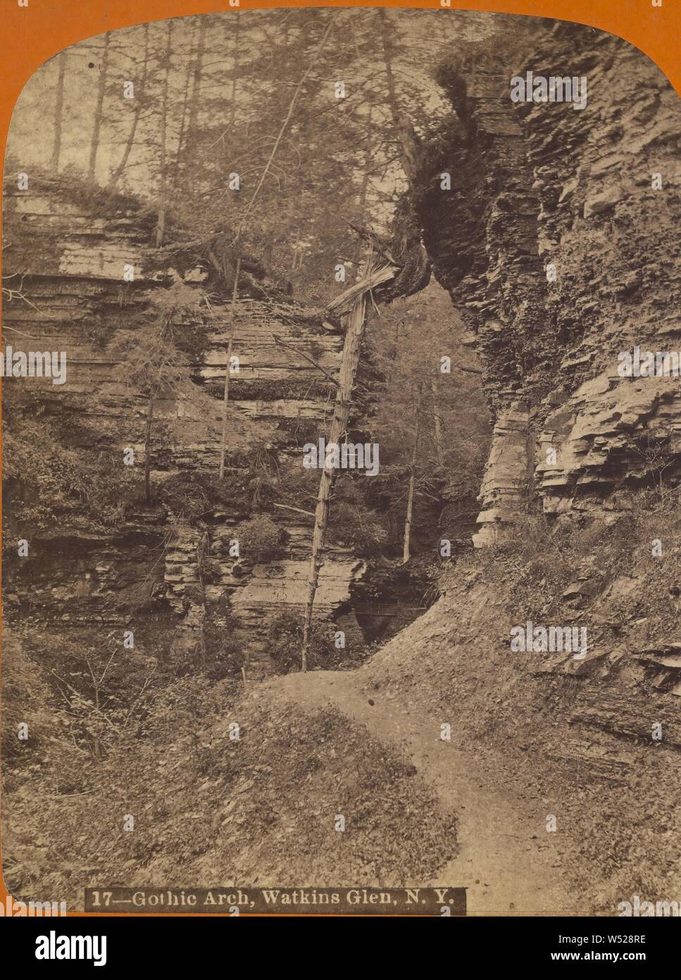 Gothic Arch, Watkins Glen, N.Y., James Douglas Hope (American, 1846 ...