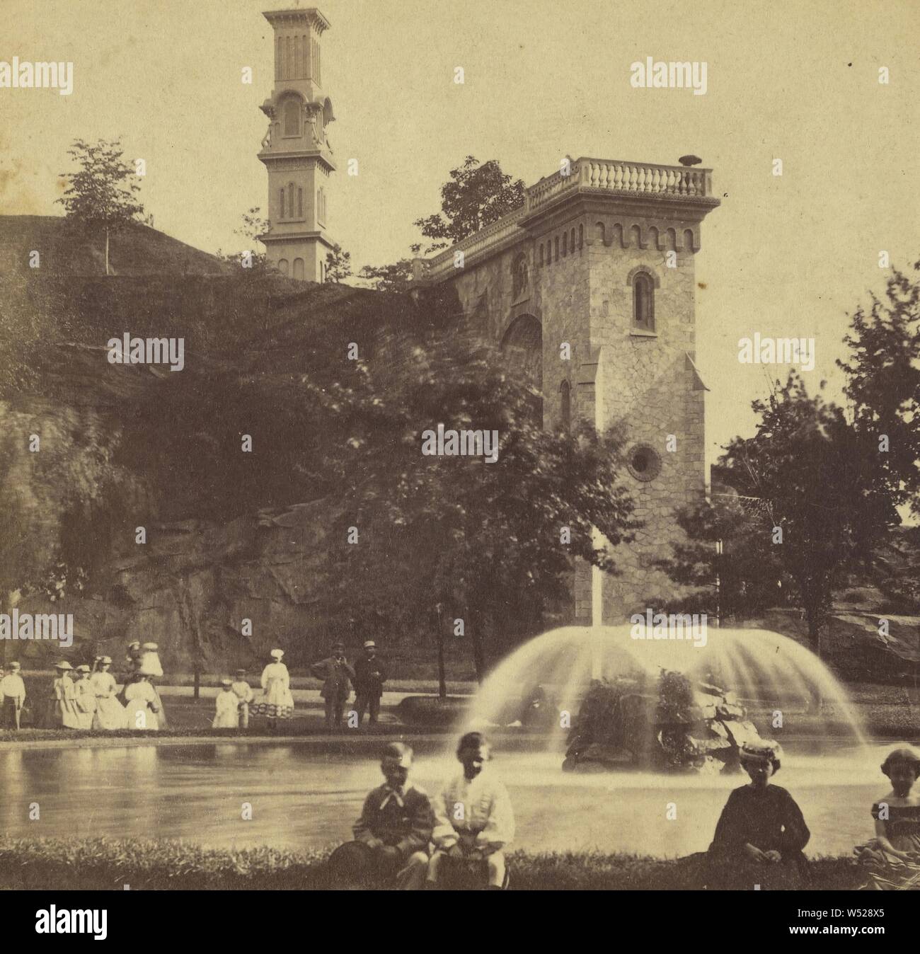 Fountain, Arch and Stand-pipe, Fairmount Park, Philada., John W. Hurn ...