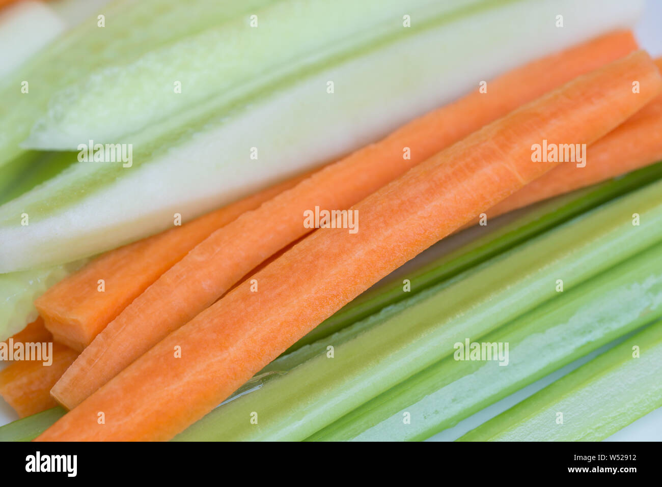 healthy snack vegetable sticks closeup Stock Photo - Alamy
