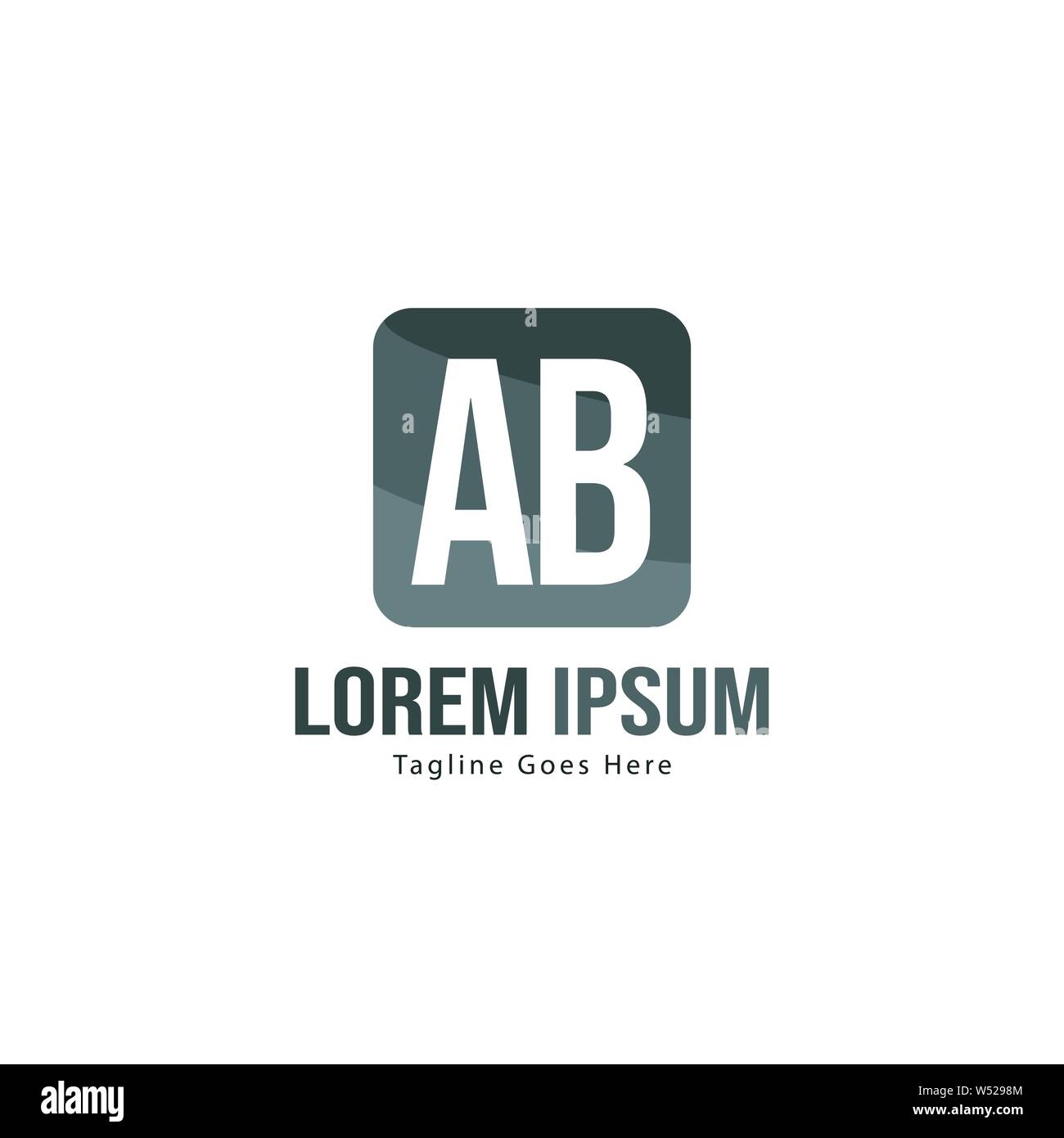 AB Letter Logo Design. Creative Modern AB Letters Icon Illustration ...