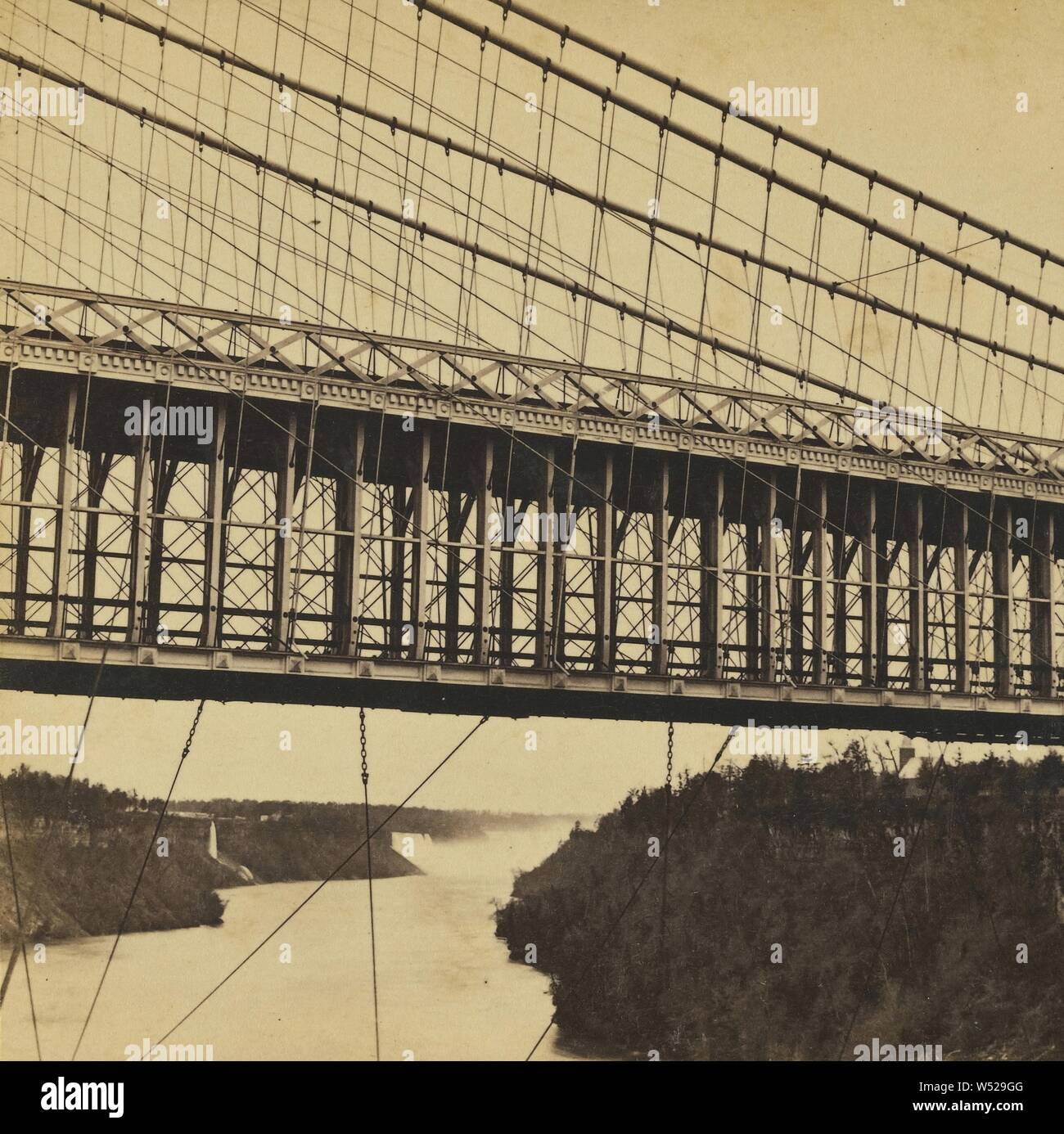 Niagara Falls from Suspension Bridge., Benjamin West Kilburn (American ...